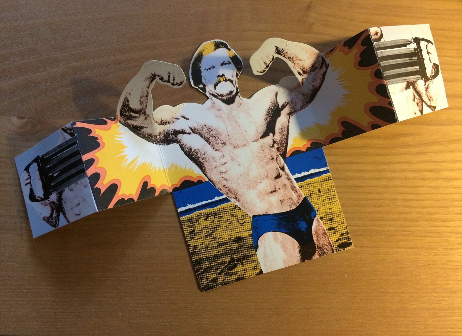 MUSCLE MAN Keep Fit Pop-up Greeting Novelty Card - Etsy
