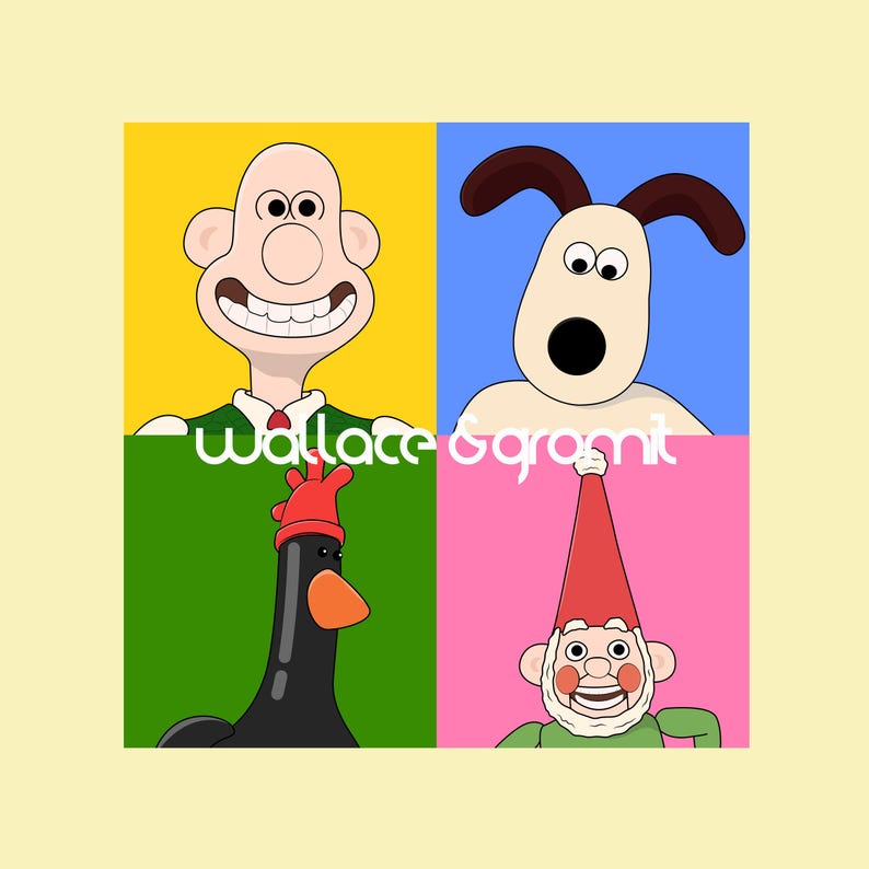 WALLACE & GROMIT POSTER - Etsy