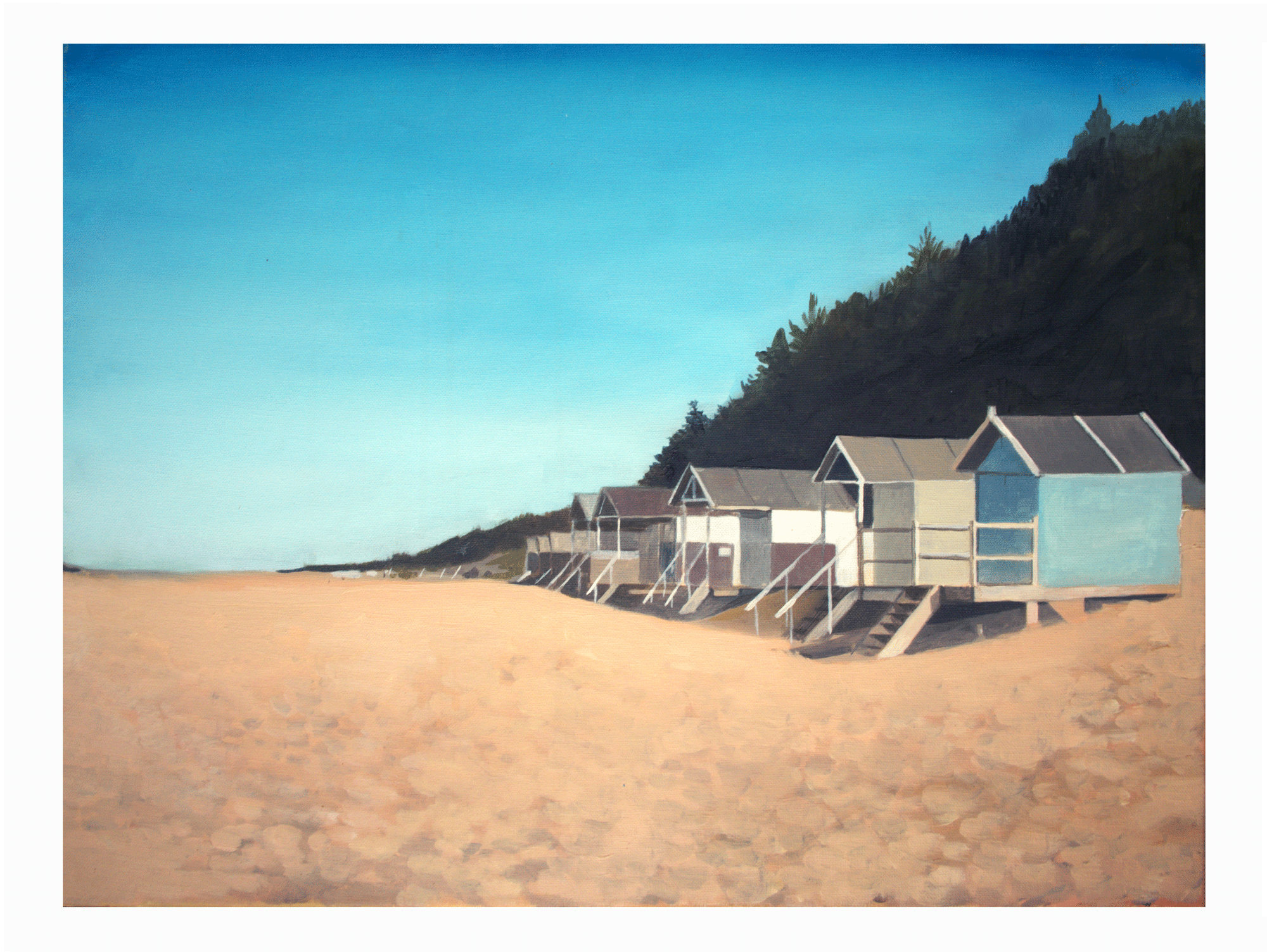 NORFOLK BEACH HUTS Original Painting Giclee Fine Art Print - Etsy