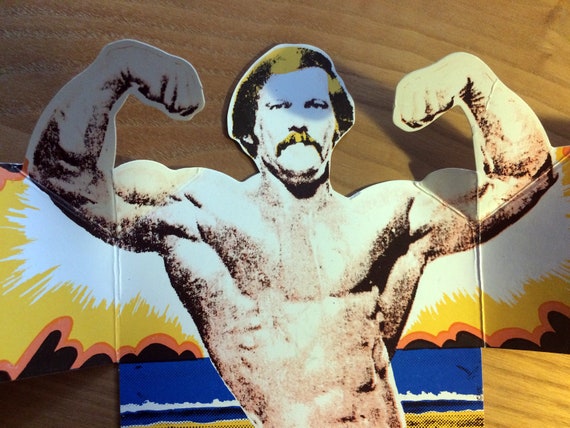 MUSCLE MAN Keep Fit Pop-up Greeting Novelty Card | Etsy