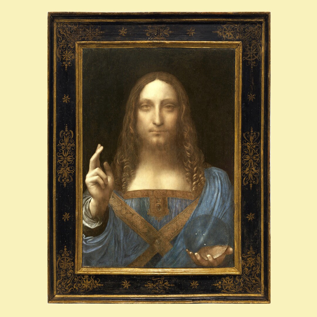 SALVATOR MUNDI High Quality Giclee A4 Art Card Print - Etsy