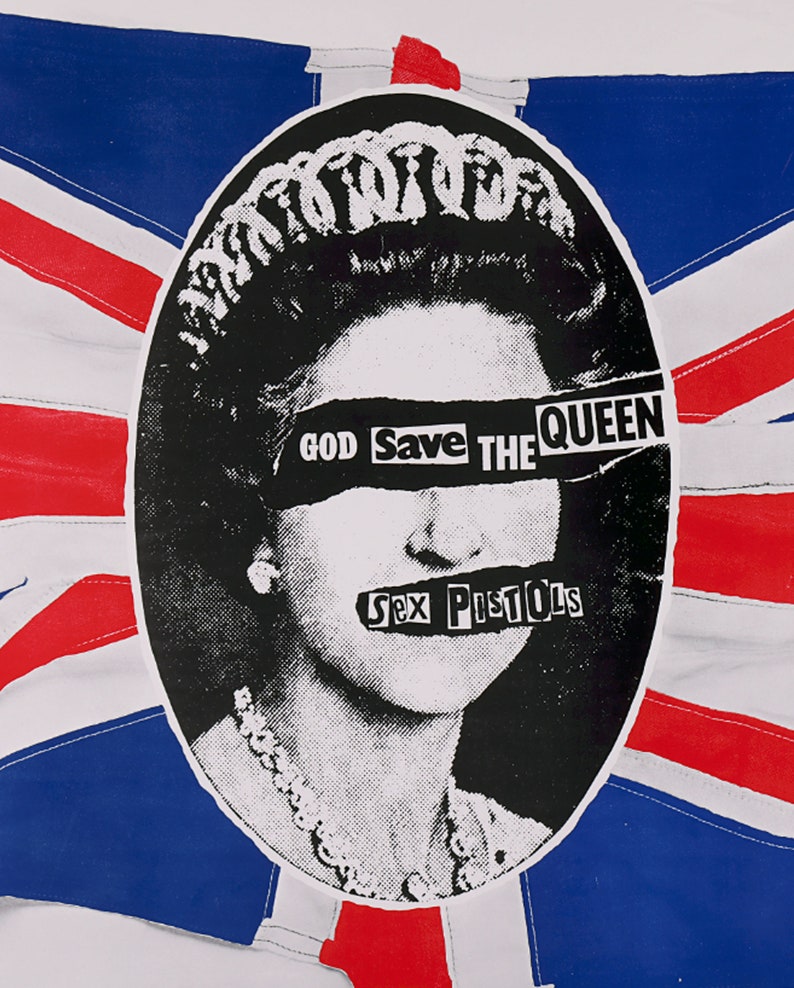 Sex Pistols God Save The Queen A2 Poster Etsy