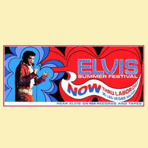 ELVIS PRESLEY 1972 Las Vegas Summer Festival Hilton Hotel Poster - Etsy