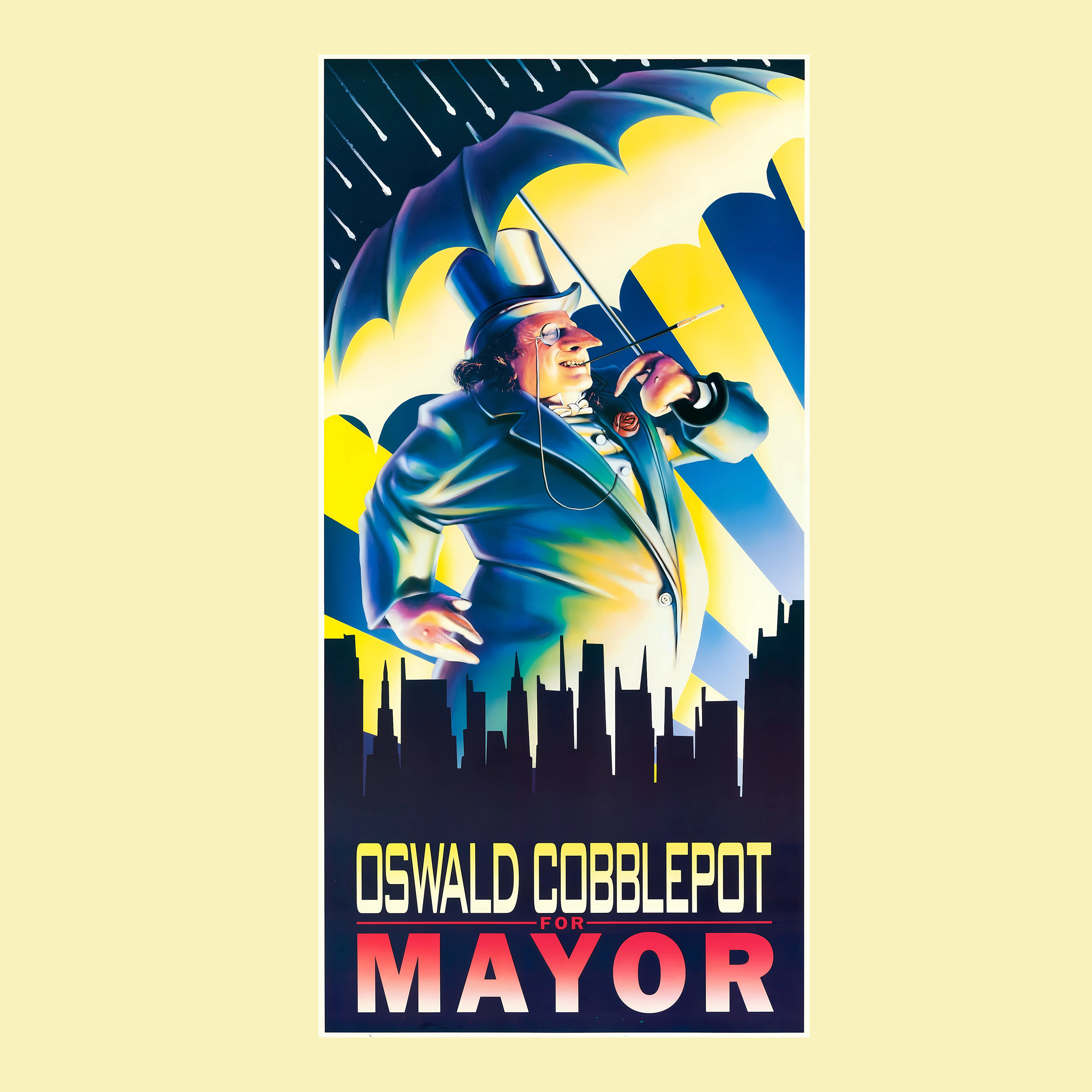 Oswald Cobblepot For Mayor New Penguin Campaign Banner And Clip