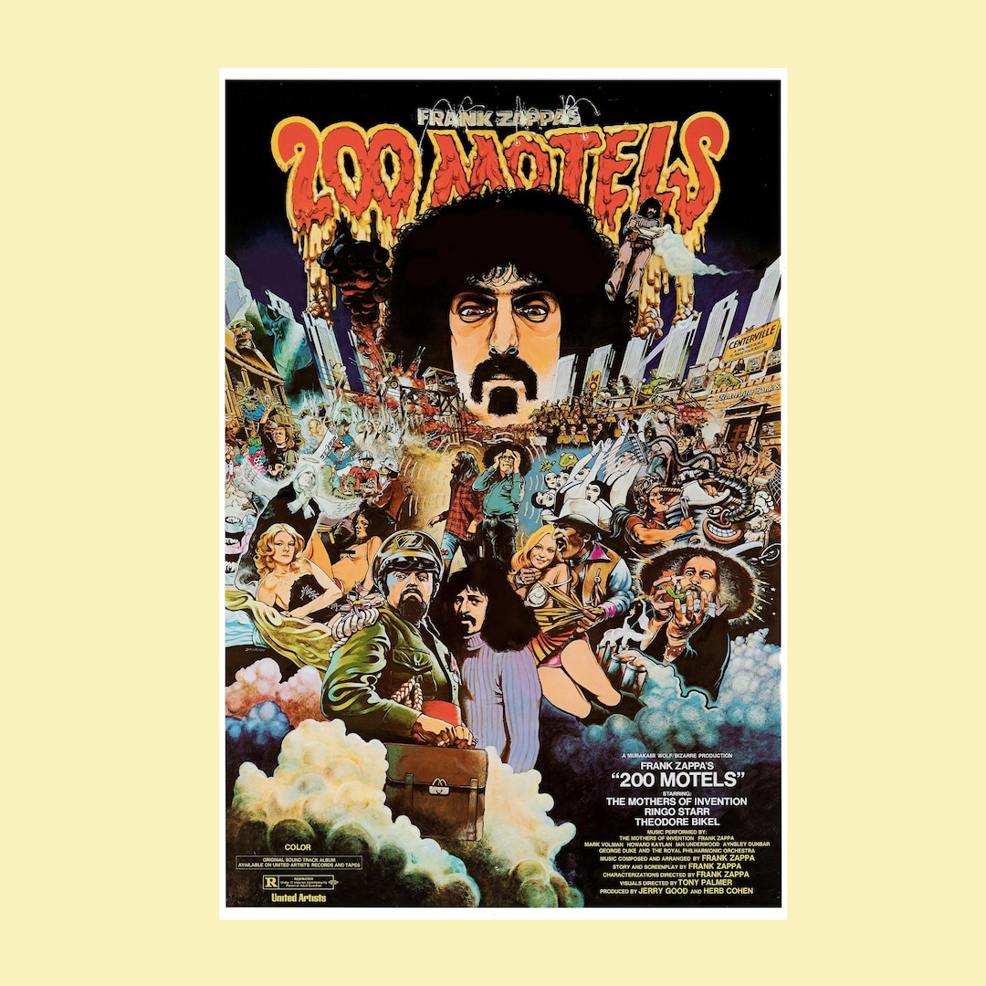 200 MOTELS Film Poster Frank Zappa - Etsy