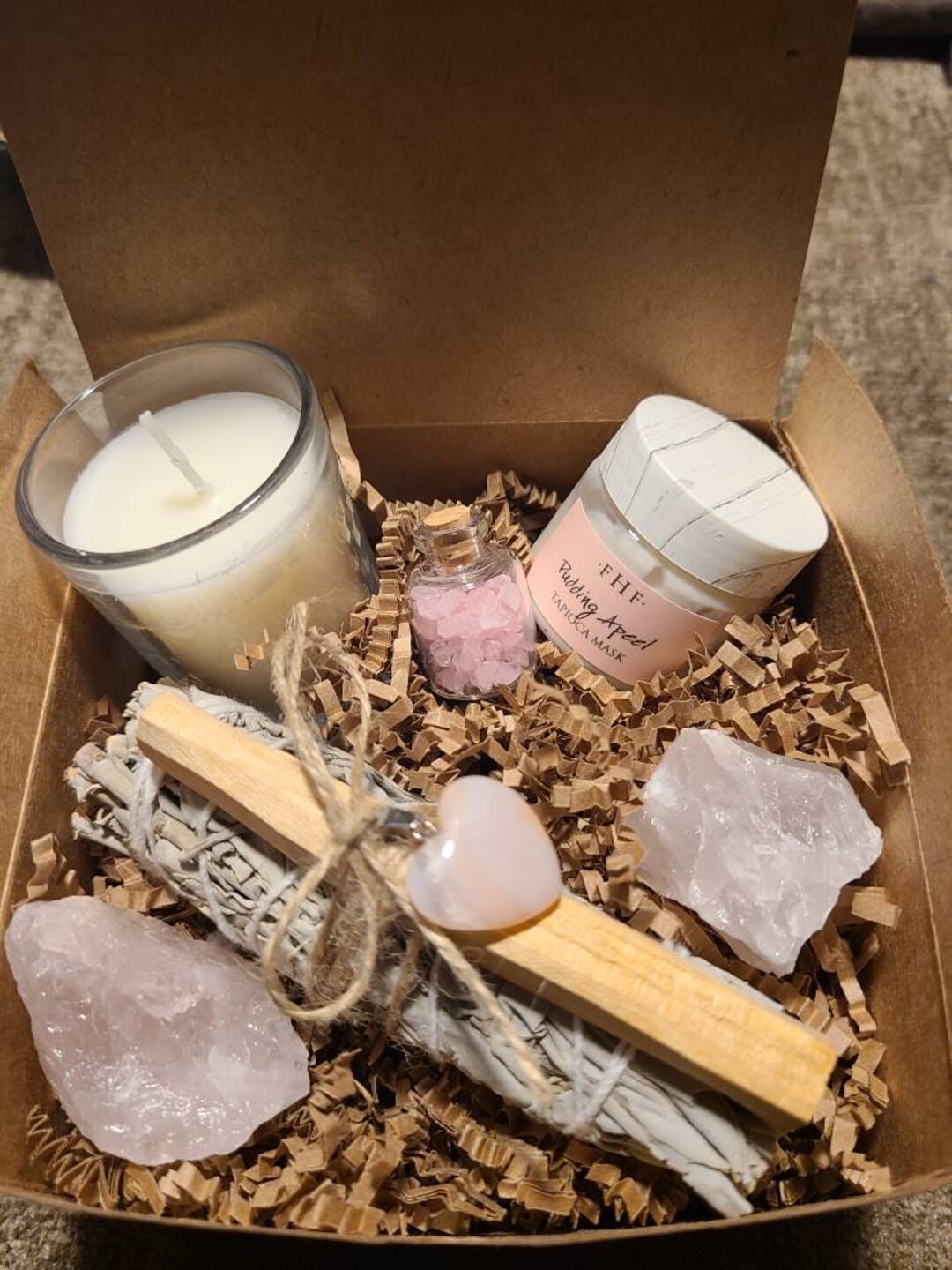 The Self Care Rose Quartz Box - Etsy