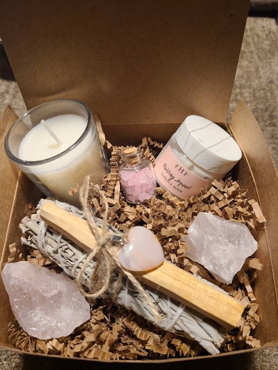 The Self Care Rose Quartz Box | Etsy