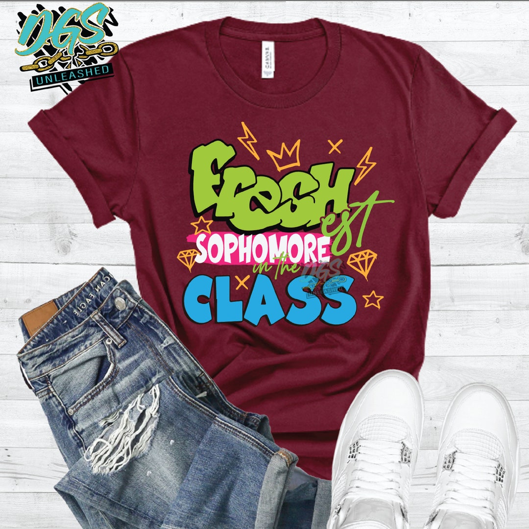 Freshest Sophomore SVG, Dxf, Eps, and Png Digital Design - Etsy