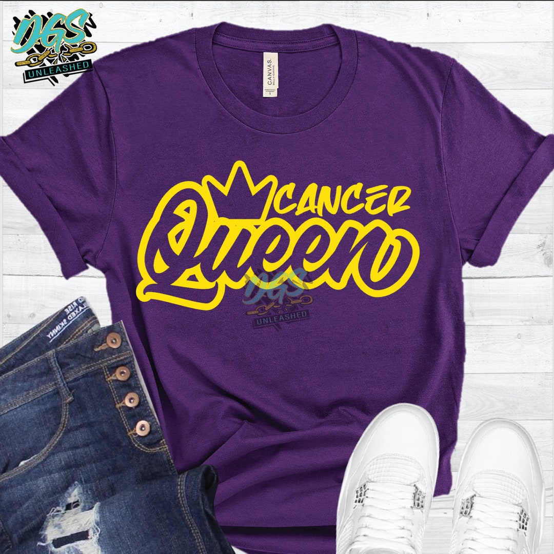 Cancer Queen SVG, Dxf, Png, & Eps Digital Design File - Etsy