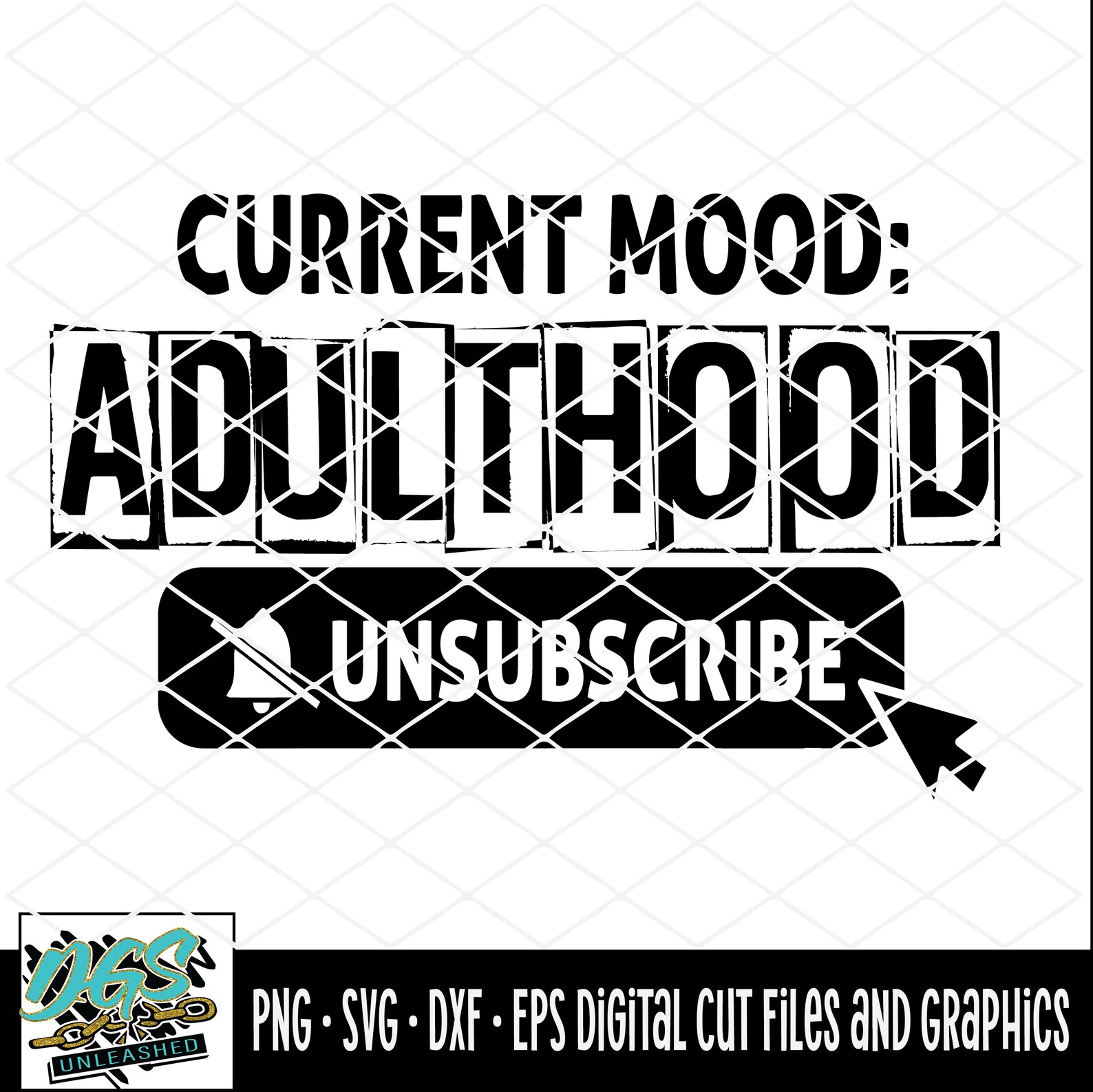 Adulthood SVG, Dxf, Png, and Eps Digital Cut File - Etsy