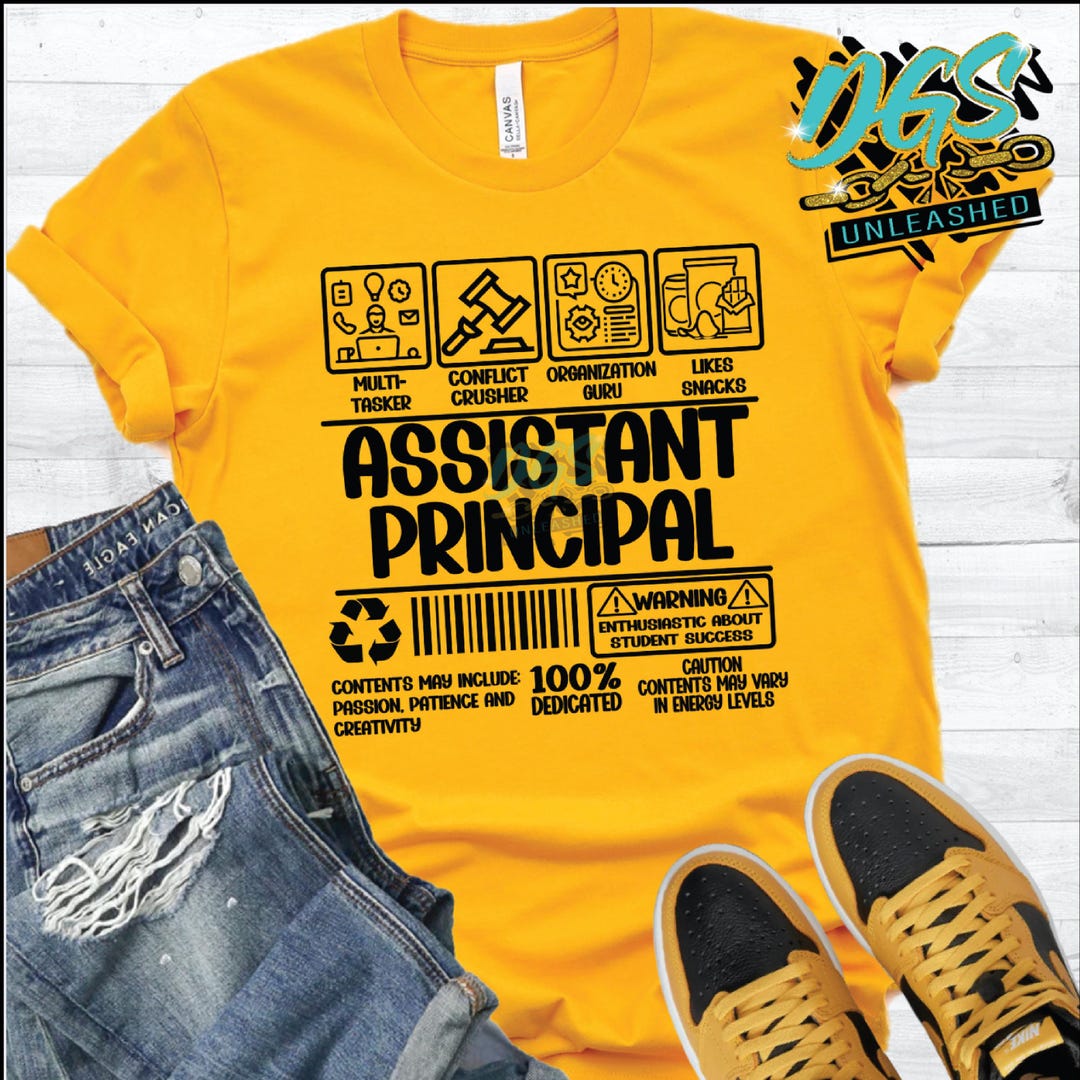 Assistant Principal Label SVG, Dxf, Eps, and Png Digital Cut File ...