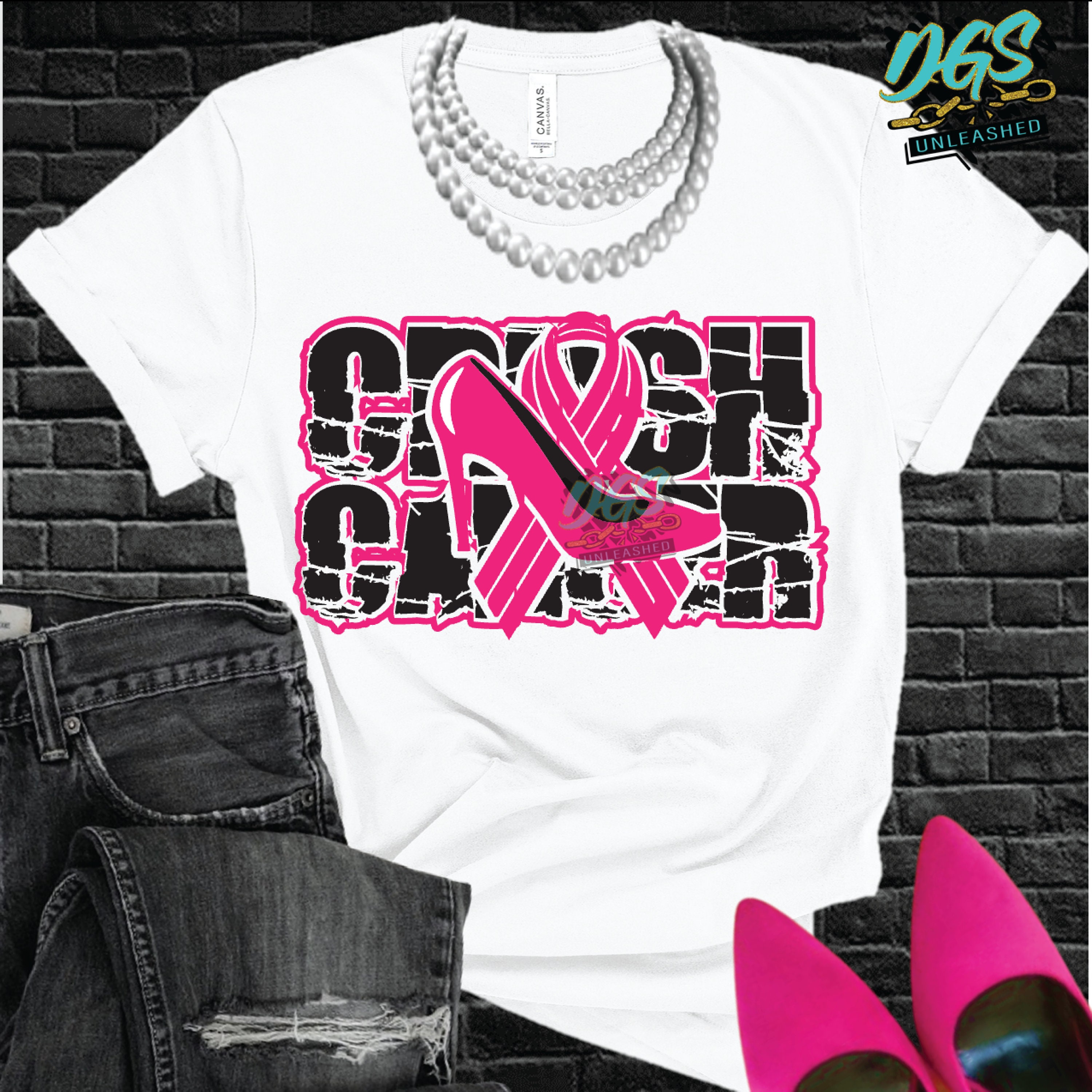 Crush Cancer SVG Dxf Png and Eps Digital Cut File - Etsy