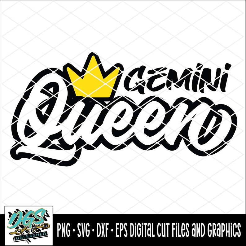 Gemini Queen SVG Dxf Png & Eps Digital Design File - Etsy Canada