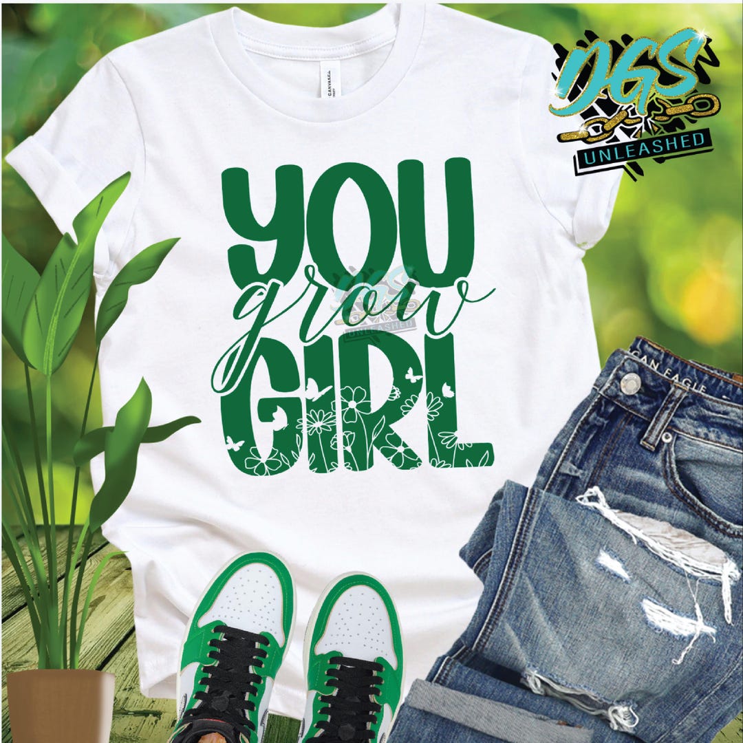 You Grow Girl SVG, Dxf, Eps, and Png Digital Design Instant Download - Etsy