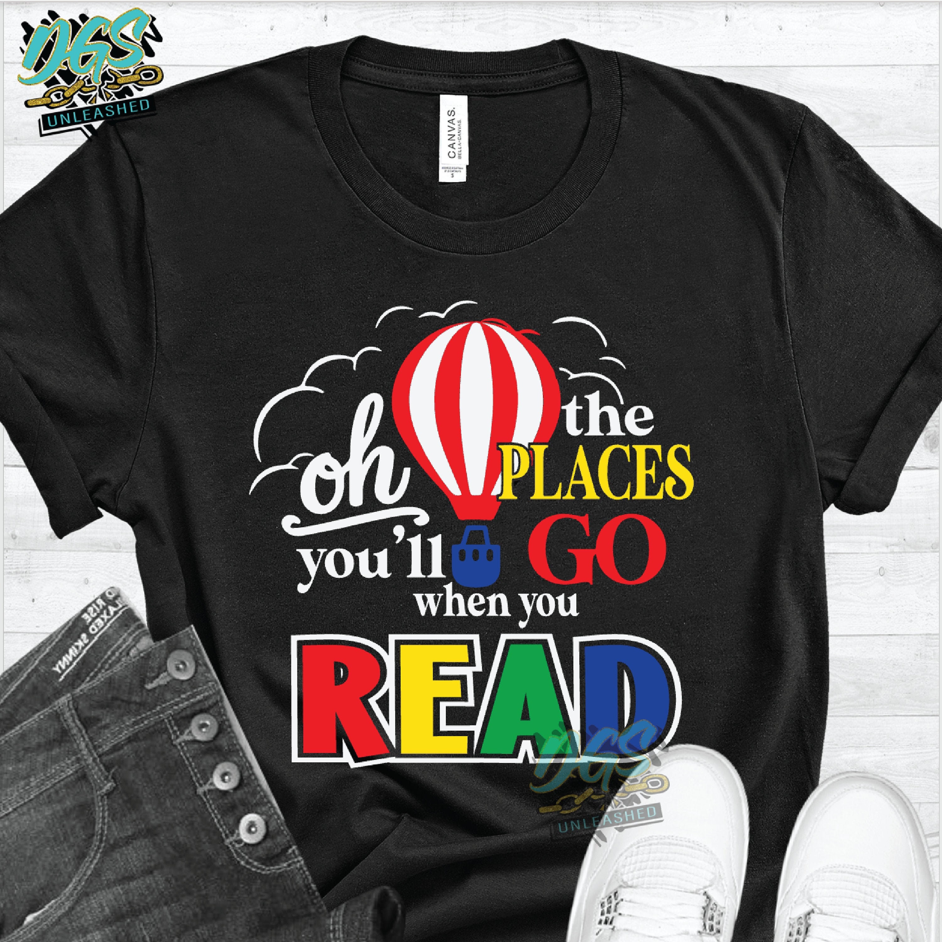 Oh the Places You'll Go-read Across America SVG Dxf Eps | Etsy