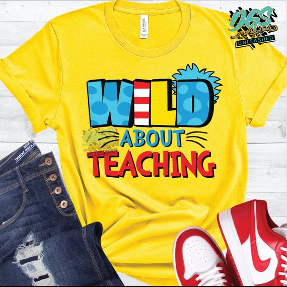 Wild About Teaching SVG Dxf Eps and Dxf Digital Design | Etsy