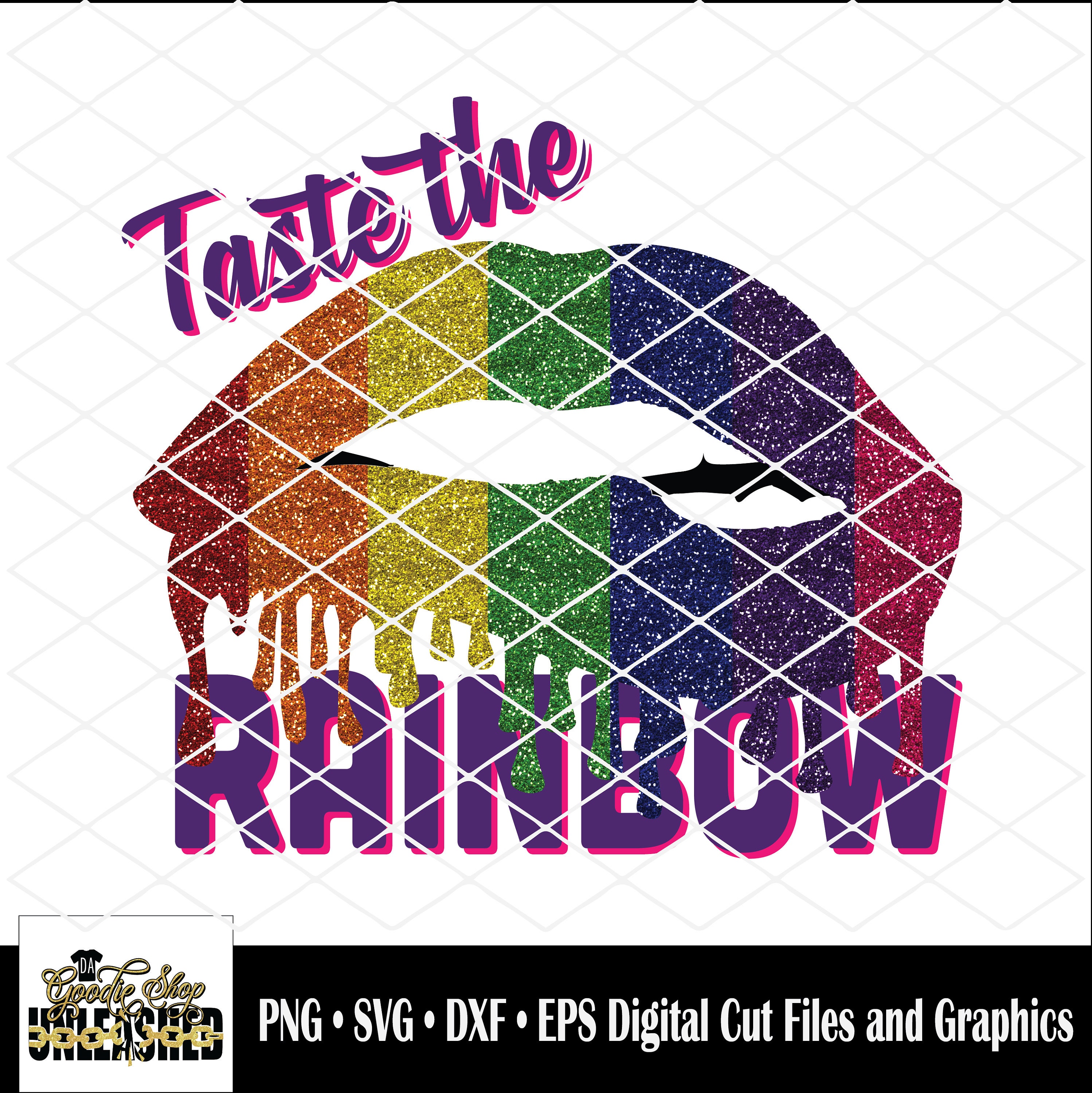 Taste the Rainbow SVG Eps Png and Dxf Digital Design File | Etsy