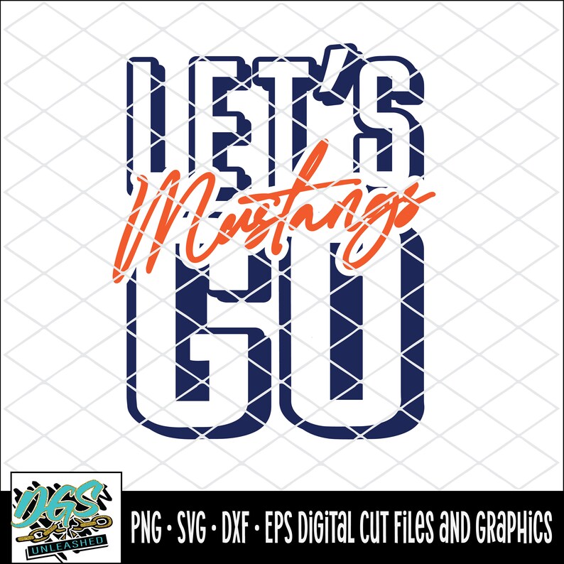 Mustangs SVG Dxf Eps and Png Digital Cut File - Etsy