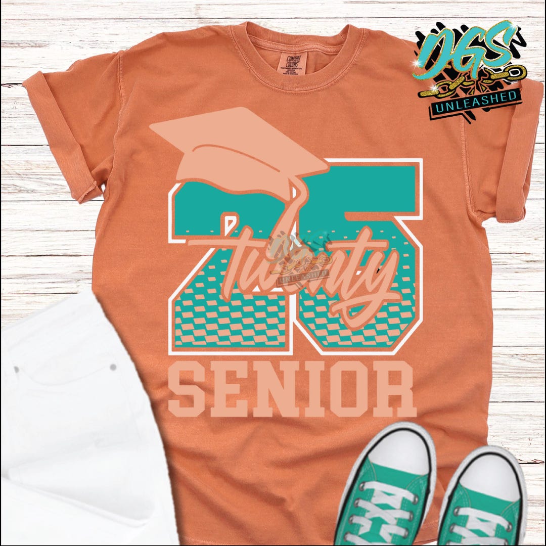 Twenty 25 Senior With Cap SVG, Dxf, Eps, and Png Digital Cut File ...