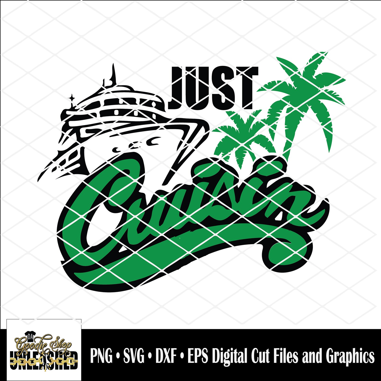 Just Cruisin With Ship SVG, Dxf, Png, and Eps Digital Design File - Etsy