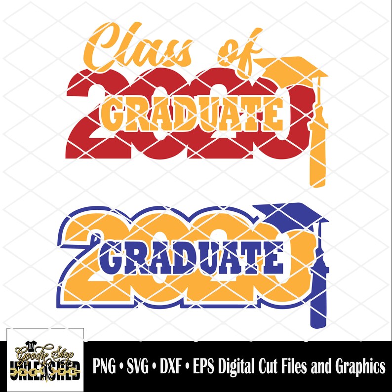 Class of 2020 Graduate SVG eps png and dxf digital design | Etsy
