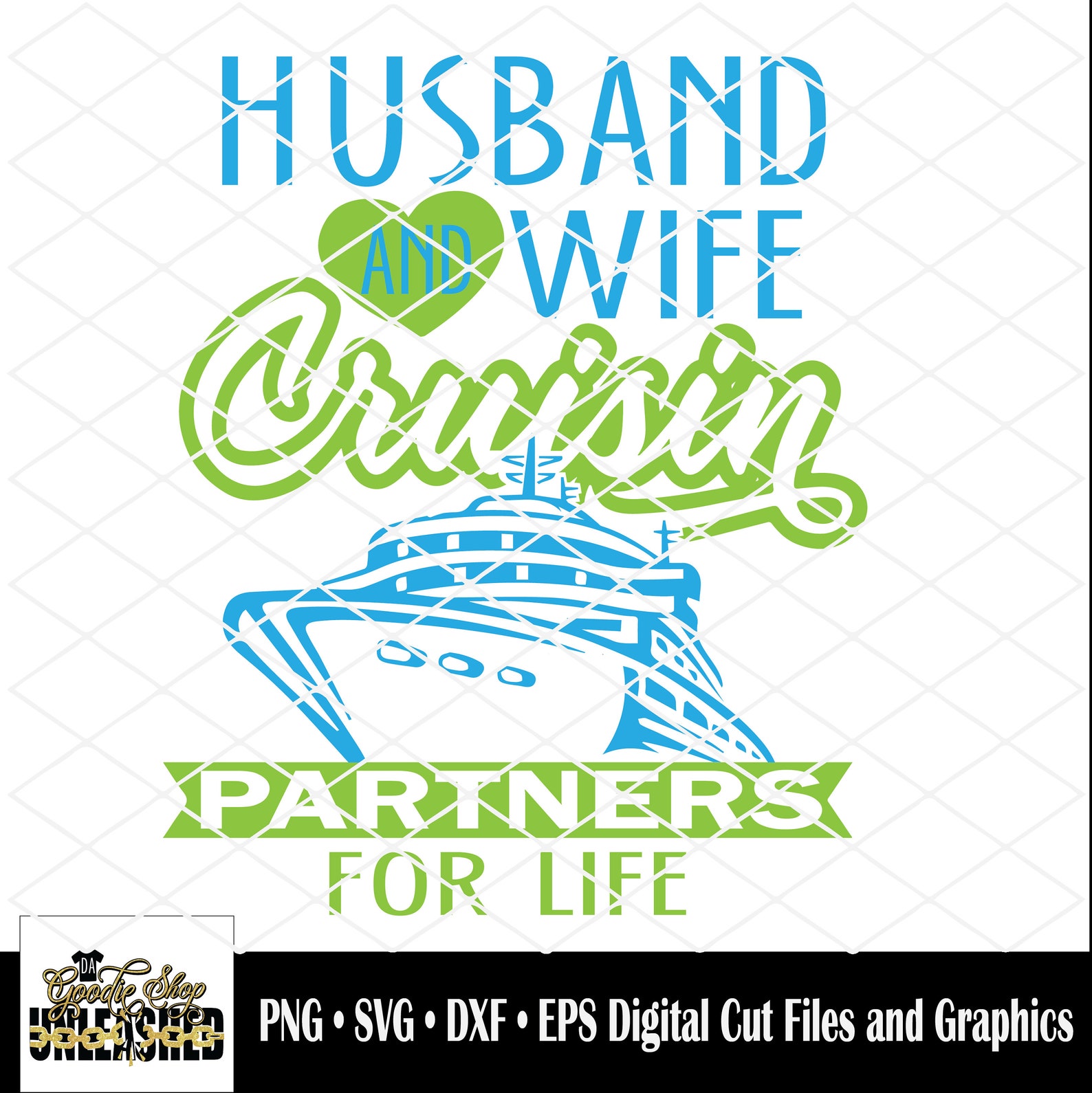 Husband and Wife: Cruising Partners for Life SVG, Png, Eps, and Dxf - Etsy