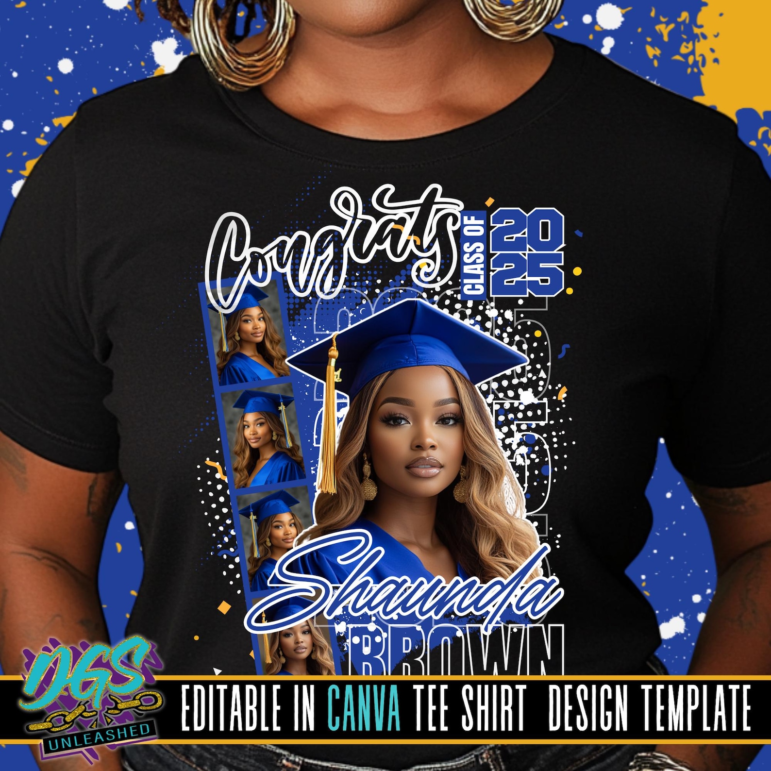 Congrats Class of 2025 Editable Template Digital Download - Etsy