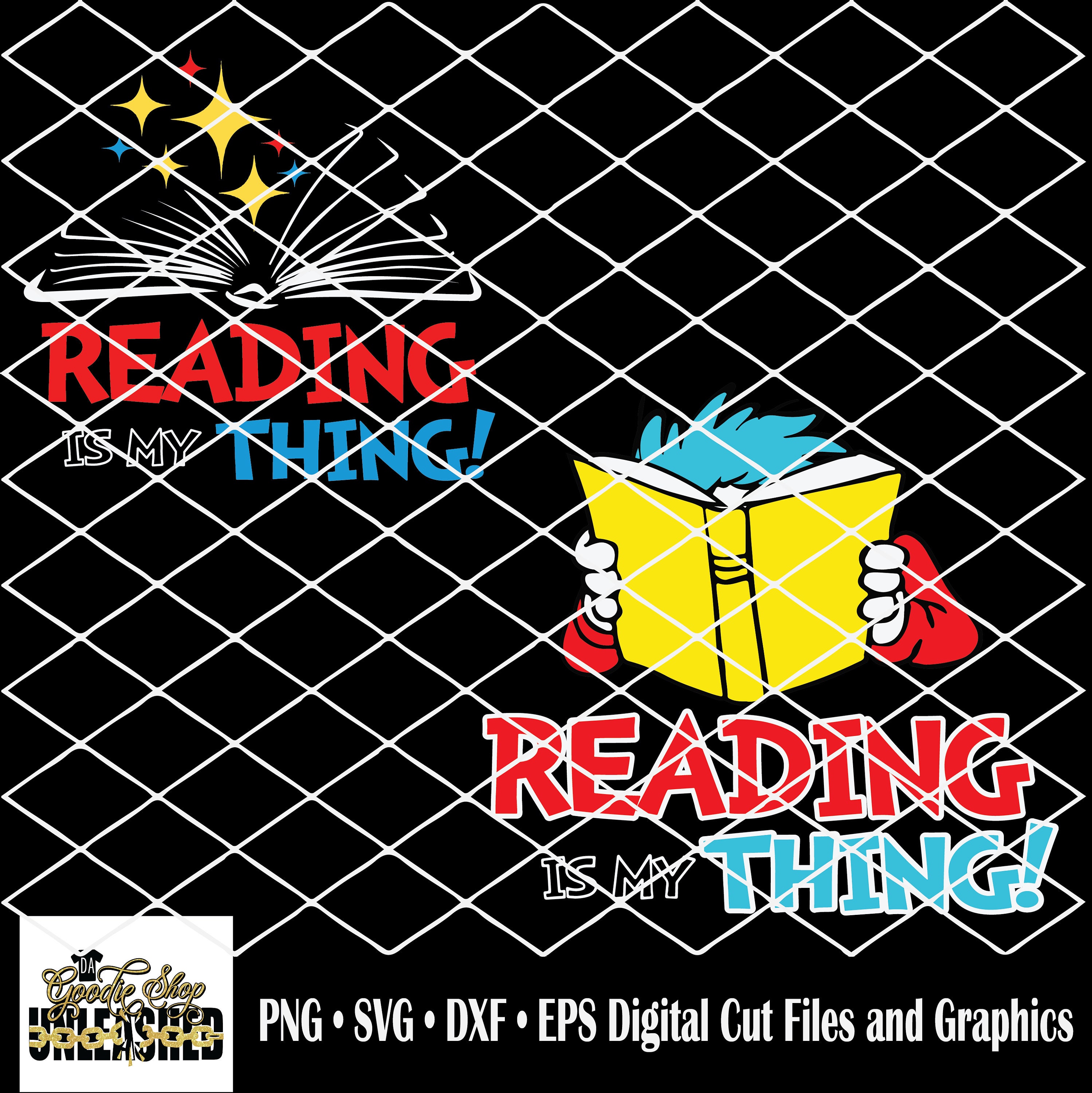 Reading is my Thing SVG dxf eps and png Digital Cut File | Etsy