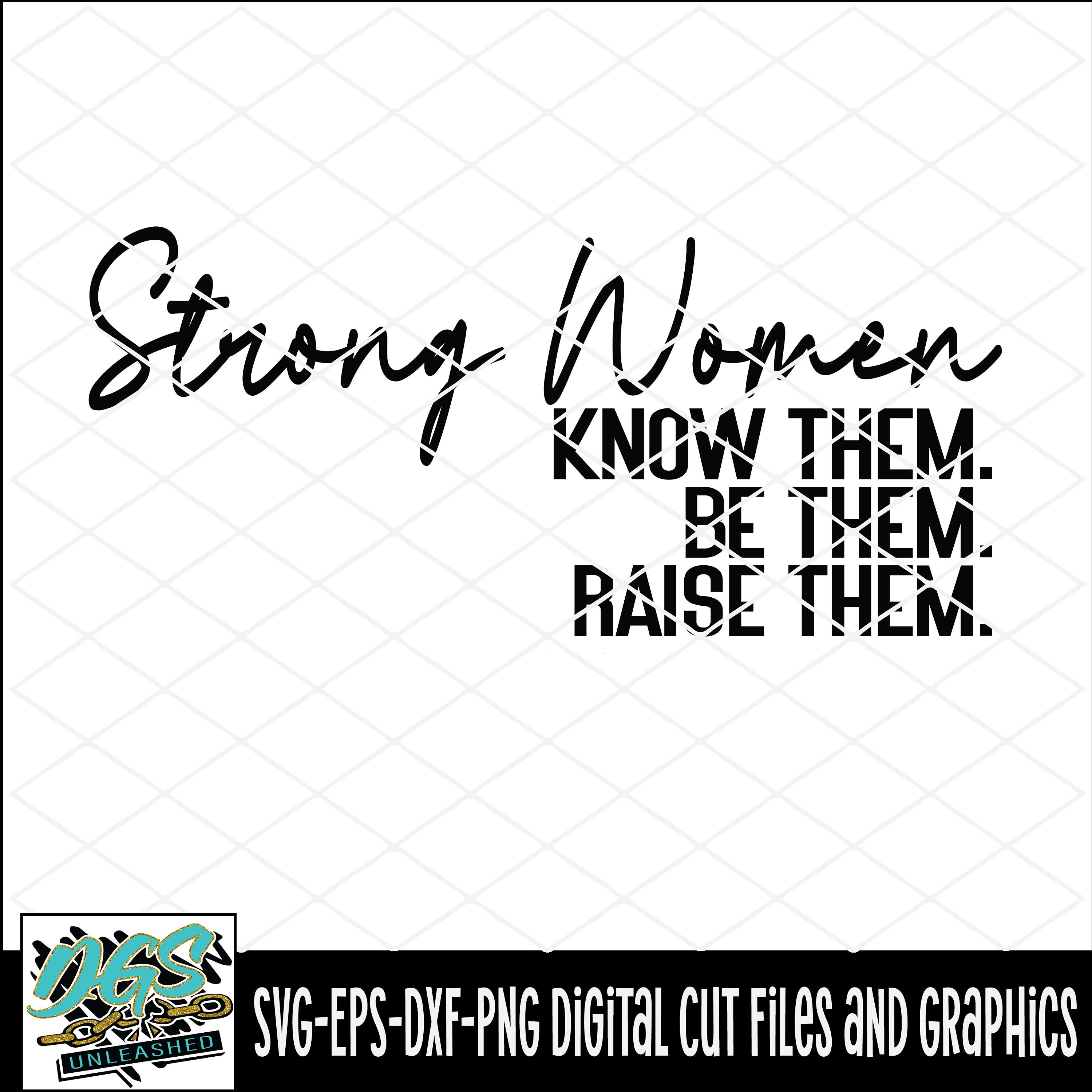 Strong Women Svg Dxf Eps Png Cricut Silhouette Instant Etsy