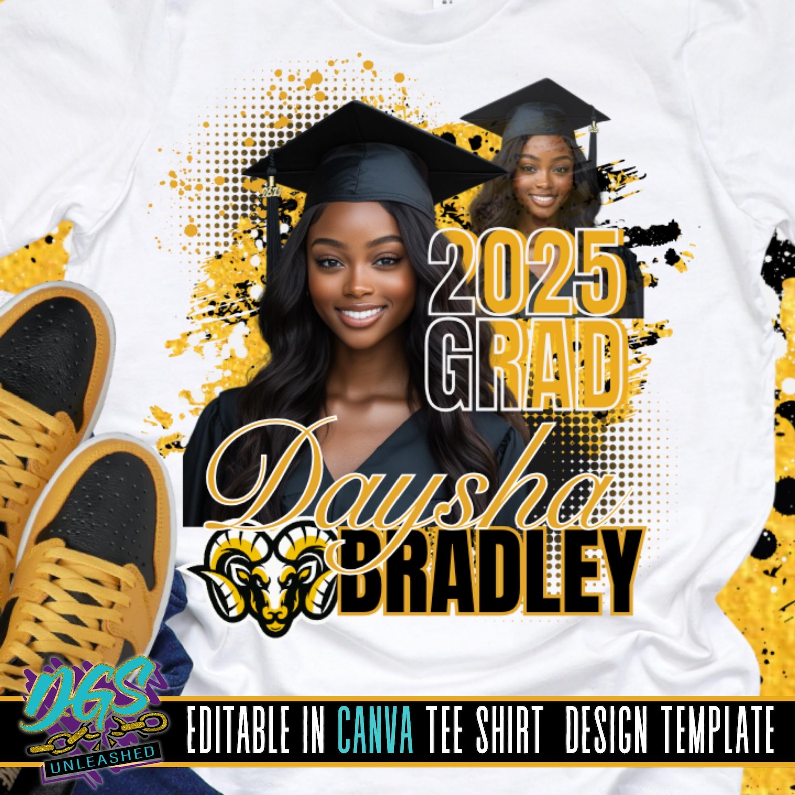 2025 Grad Outline Editable Canva Template Digital Download - Etsy