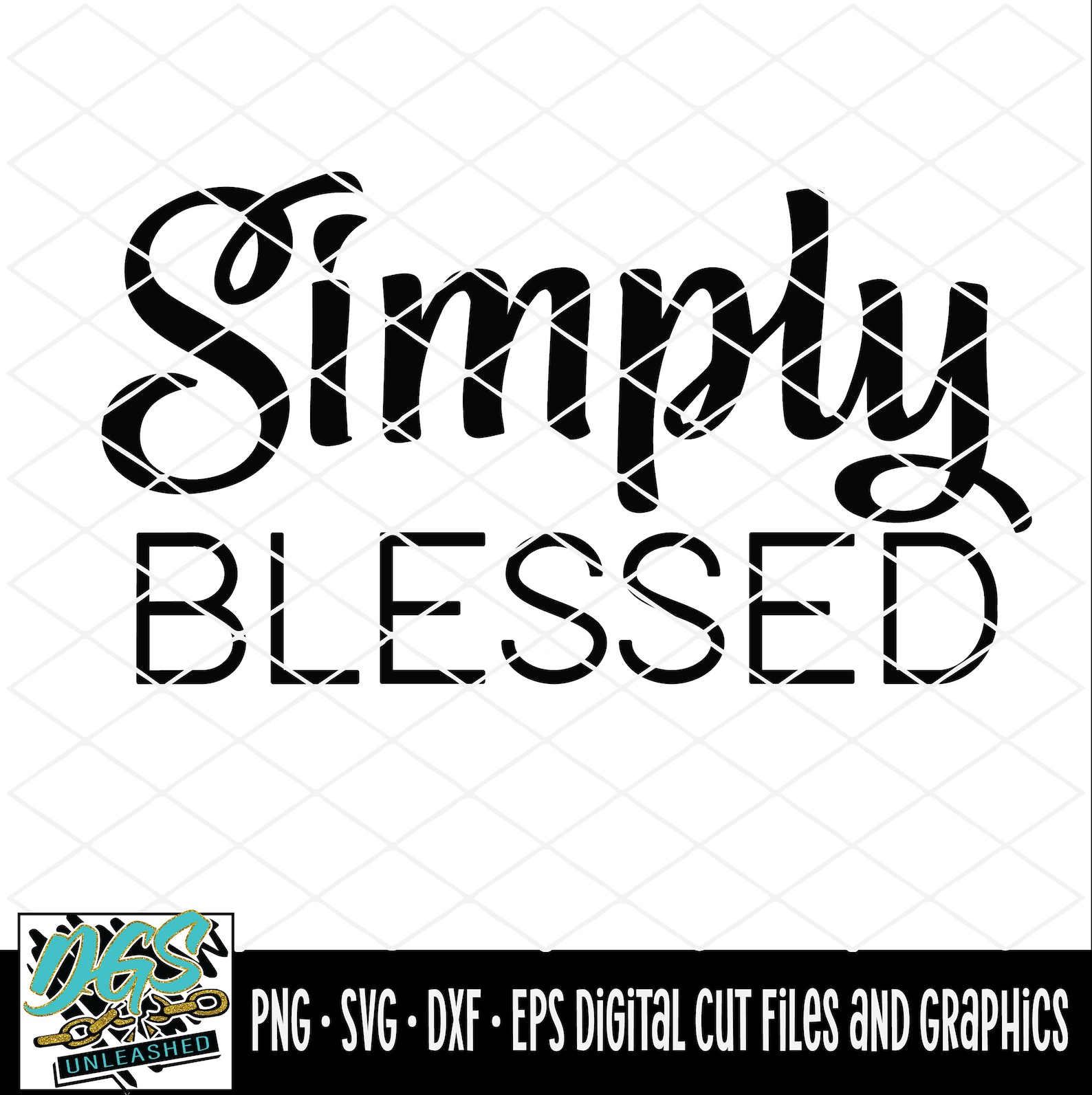 Simply Blessed Spiritual Blessing SVG Dxf Eps Png-instant | Etsy