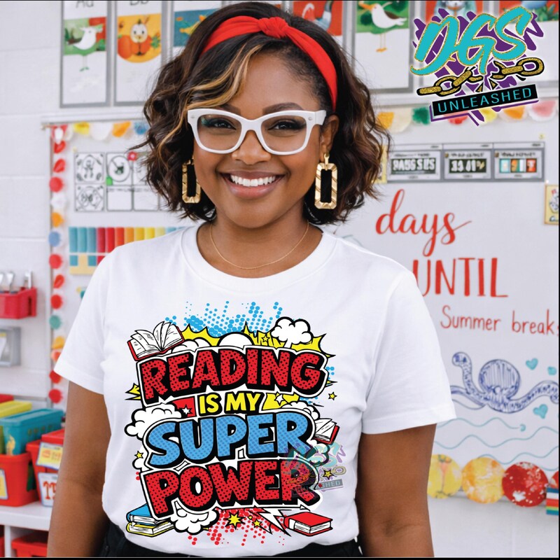 Reading is My Superpower - Etsy