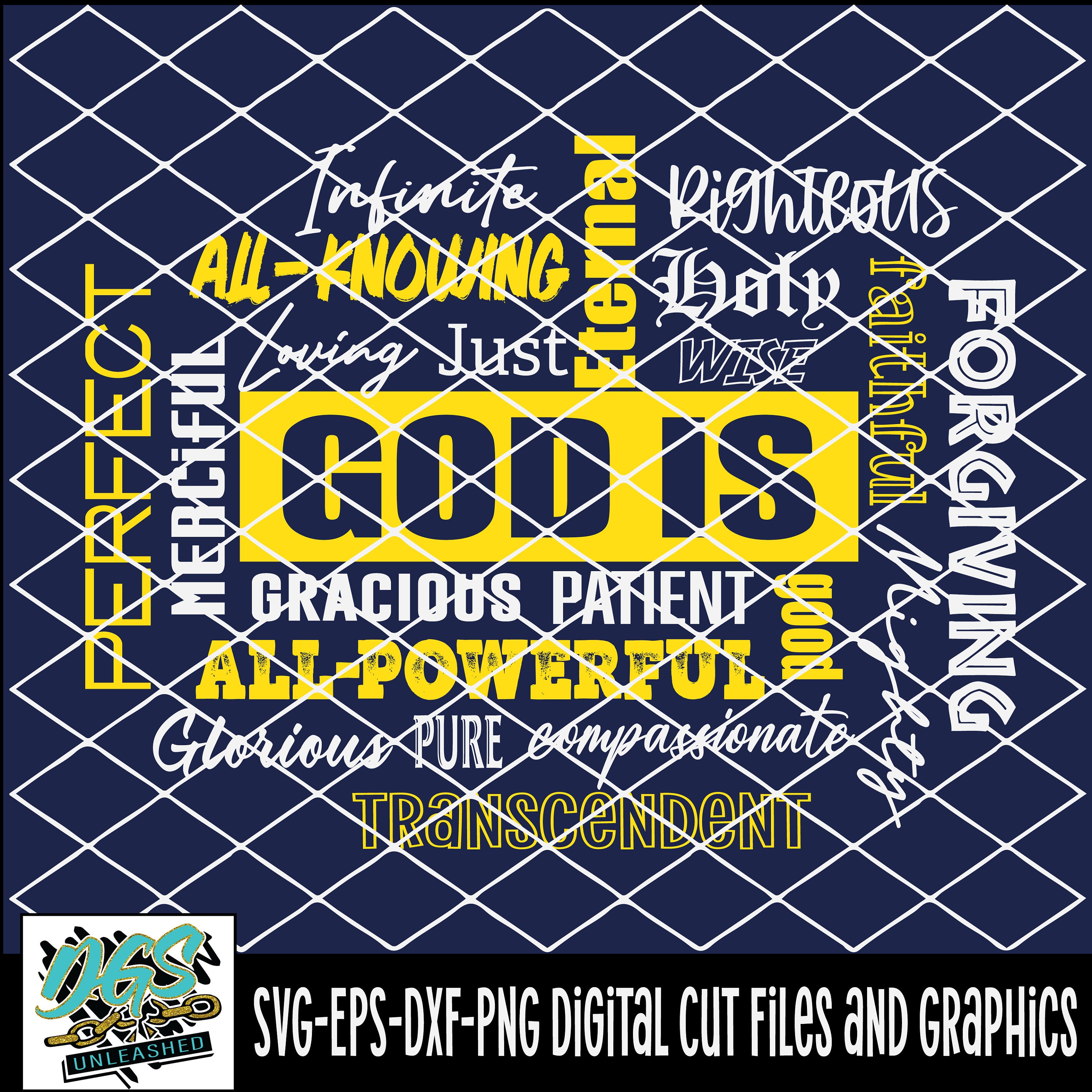 God is SVG, Dxf, Eps, Png-cricut-silhouette, Instant Digital Download ...