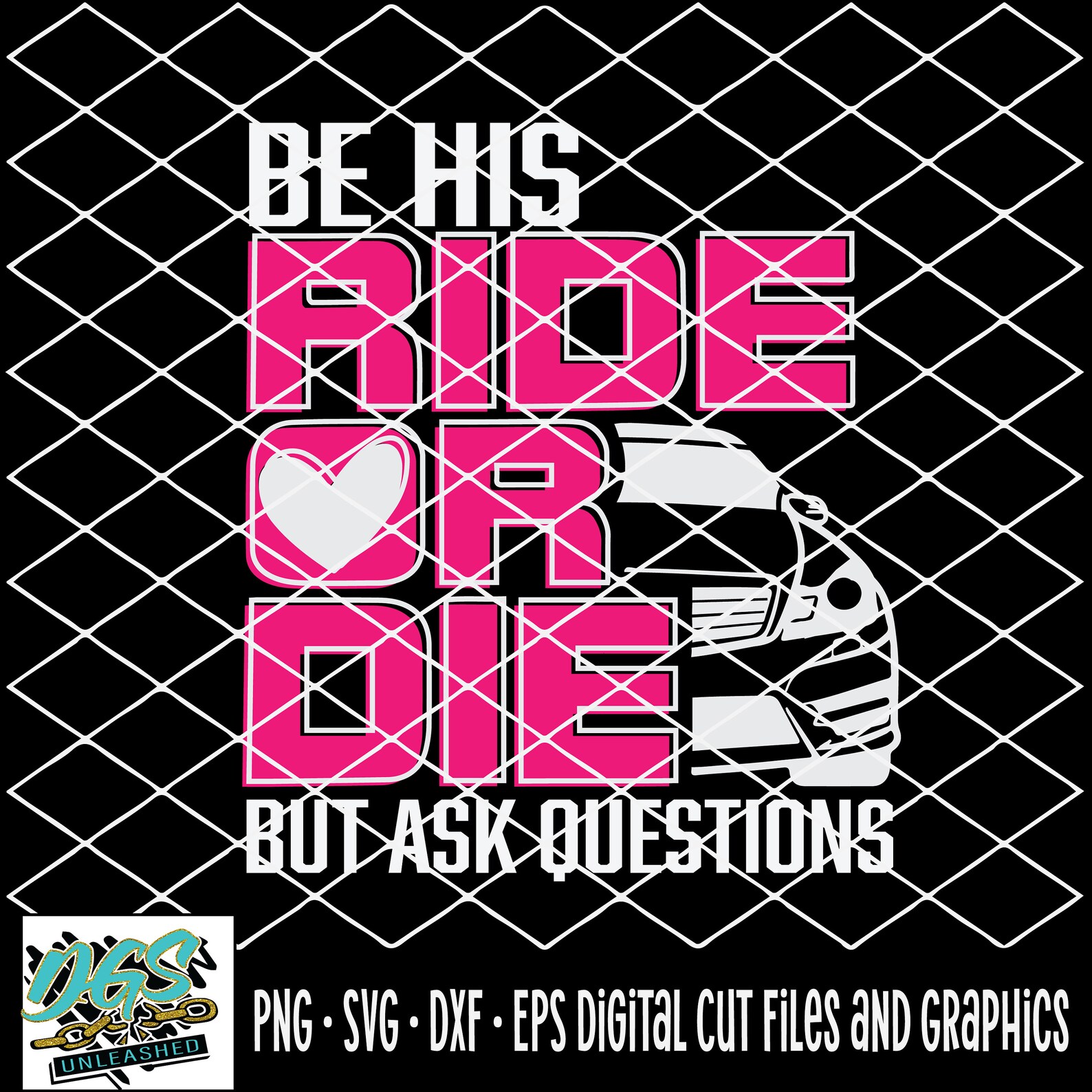Be His Ride or Die SVG Png Eps and Dxf | Etsy Hong Kong