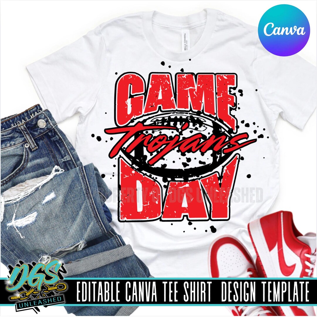 Game Day Editable Canva Template, Digital Download - Etsy