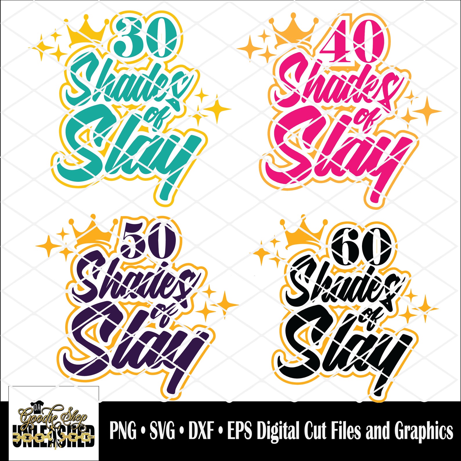 Birthday Shades of Slay SVG Dxf Eps and PNG - Etsy