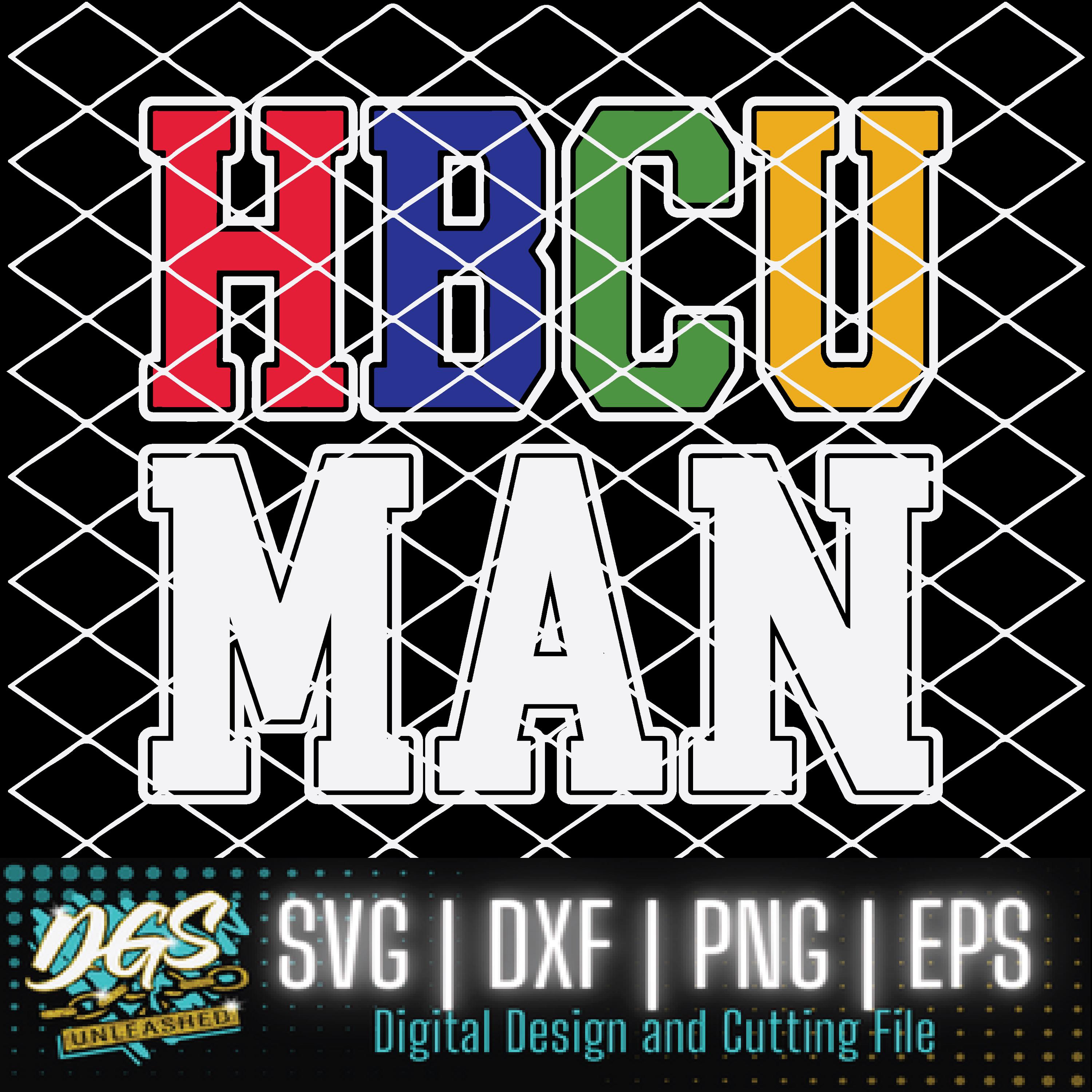 HBCU Man SVG, Dxf, Eps, and Png Digital Cut File - Etsy