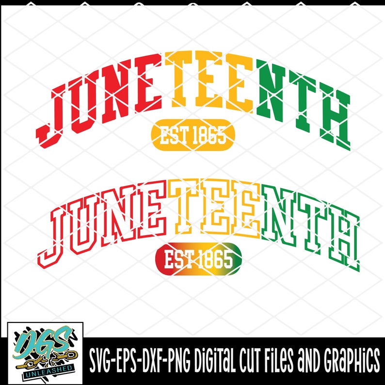 Juneteenth Collegiate Colors SVG, Dxf, Eps, Png-instant Digital ...