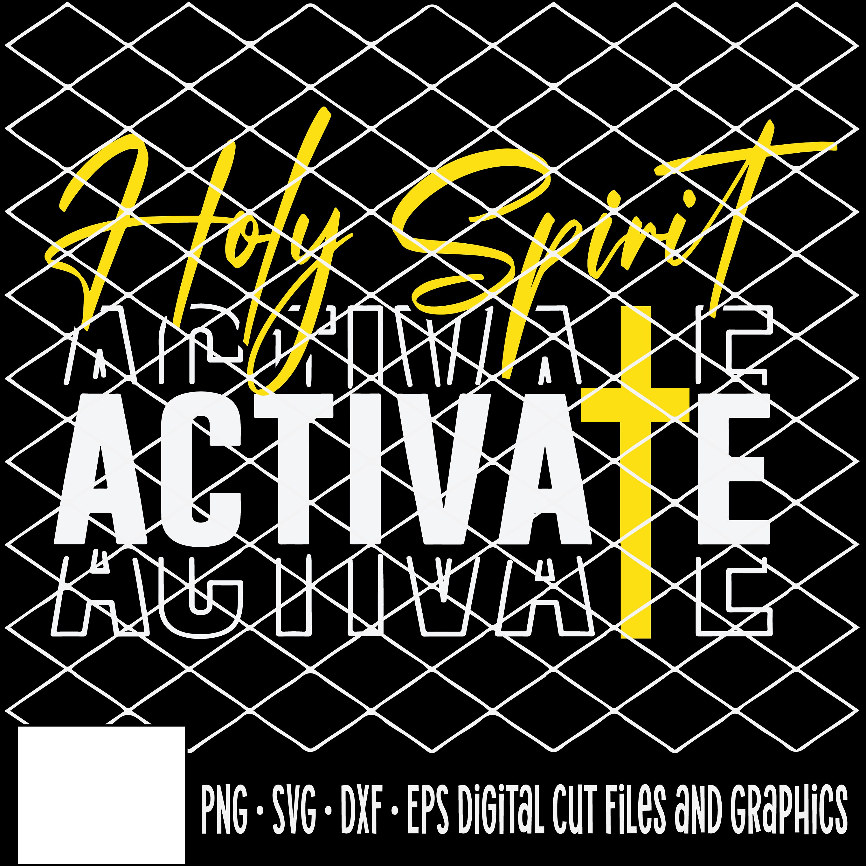 Holy Spirit Activate SVG, Png, Eps, and Dxf - Etsy Canada