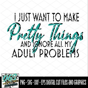 Pretty Things SVG, Dxf, Eps, and Png Digital Design - Etsy