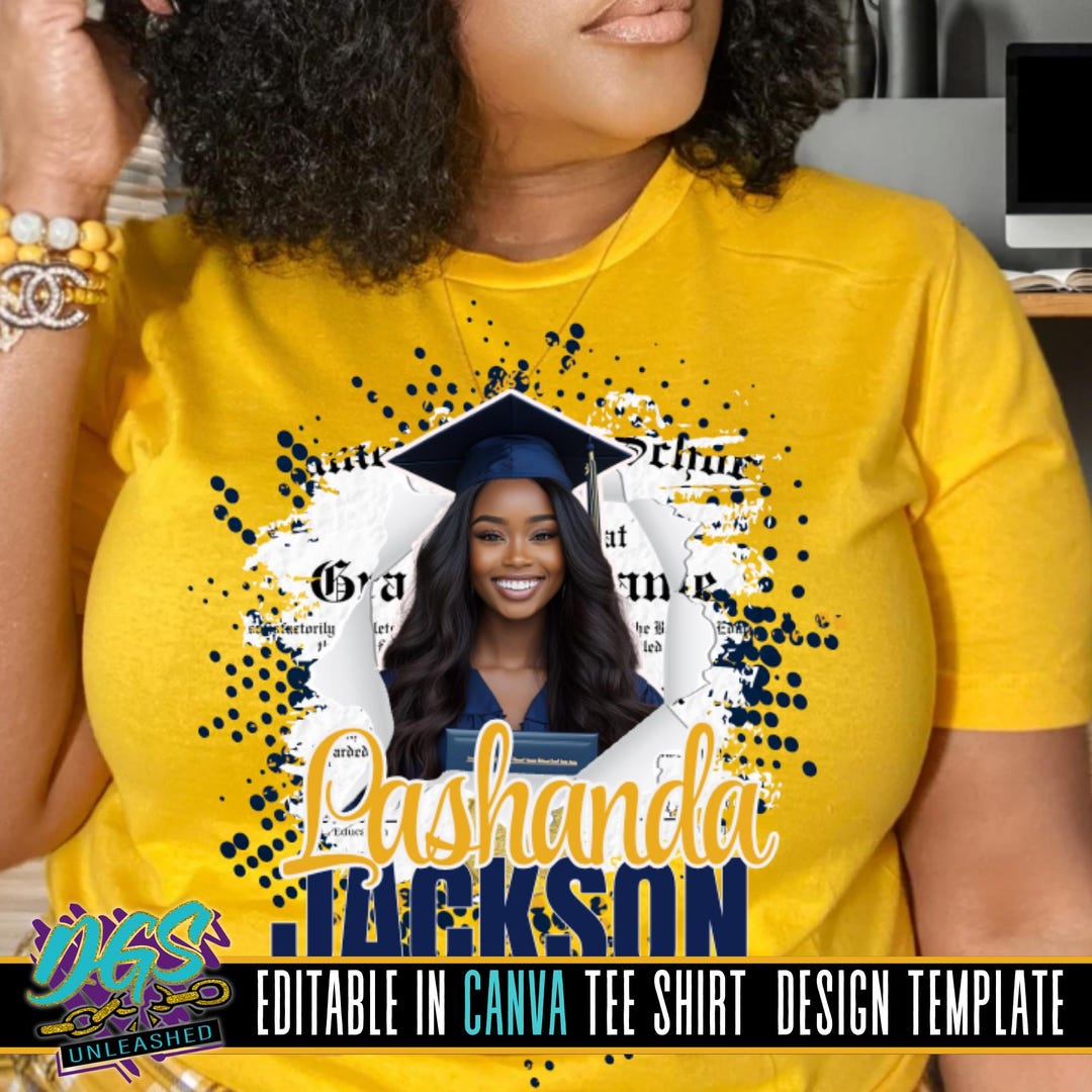 2025 Graduate Diploma Editable Canva Template Digital Download - Etsy