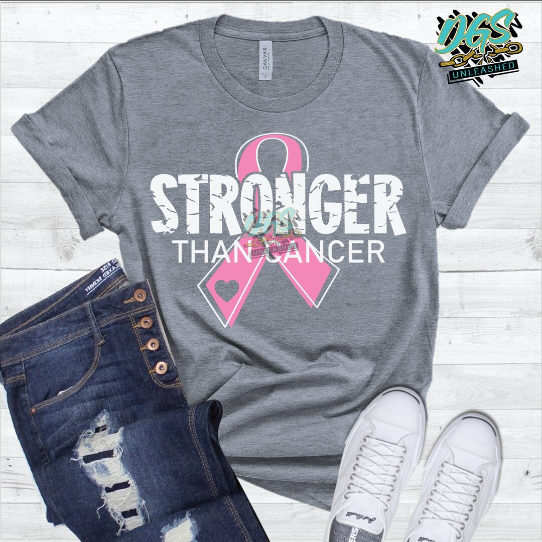 Stronger Than Cancer SVG, Dxf, Png, and Eps Digital Cut File - Etsy