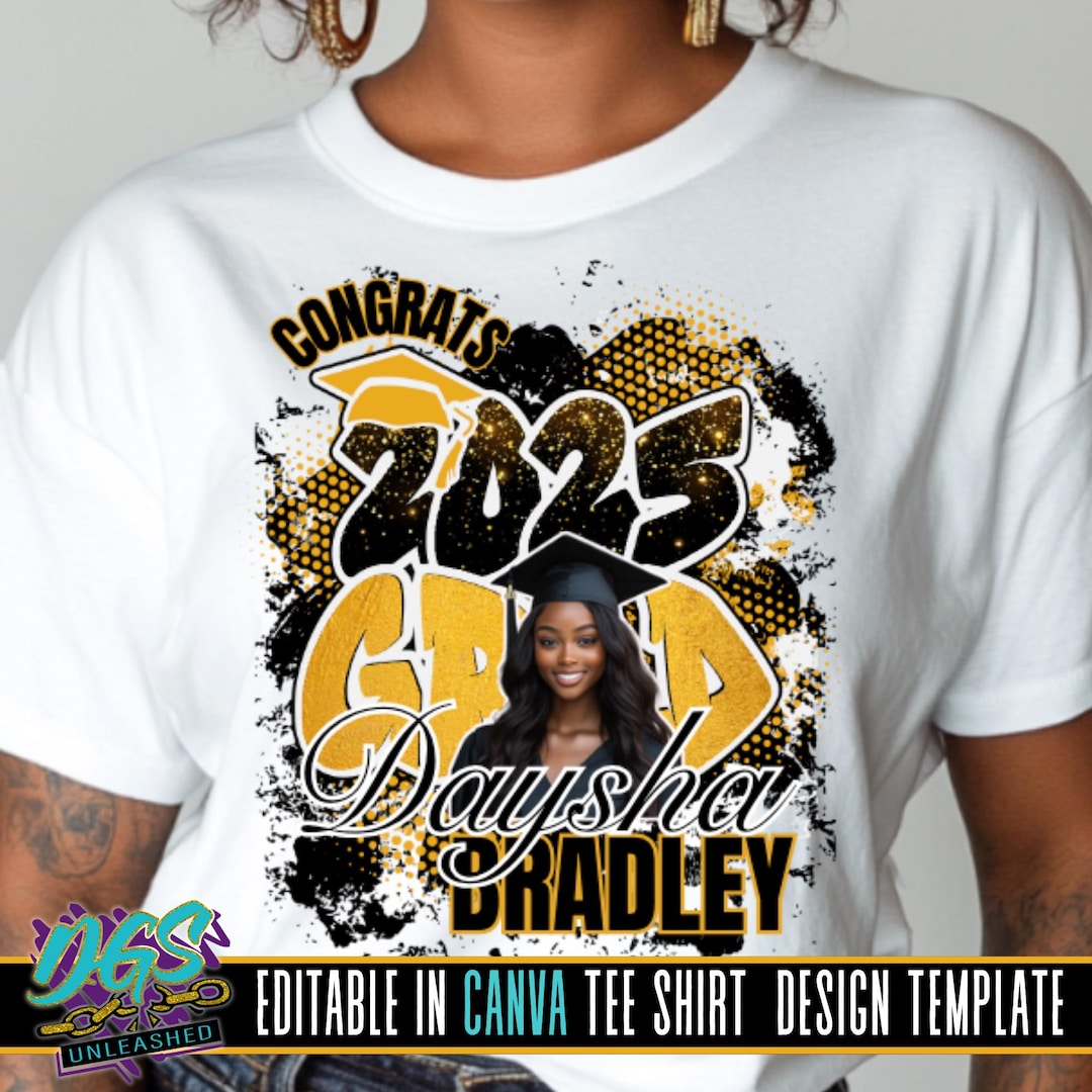 2025 Grad Frame Editable Canva Template Digital Download - Etsy