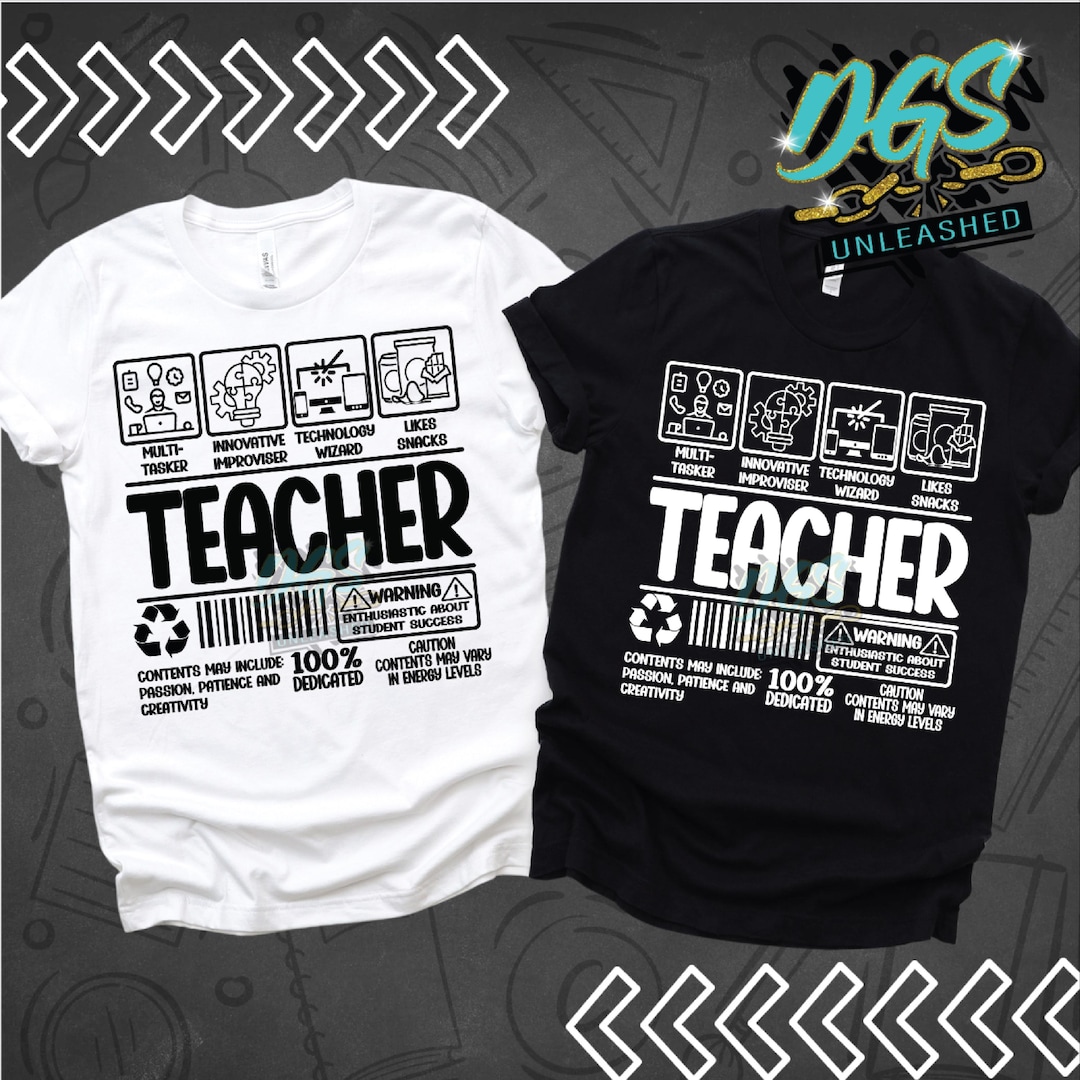 Teacher Label SVG, Dxf, Eps, and Png Digital Design Instant Download - Etsy