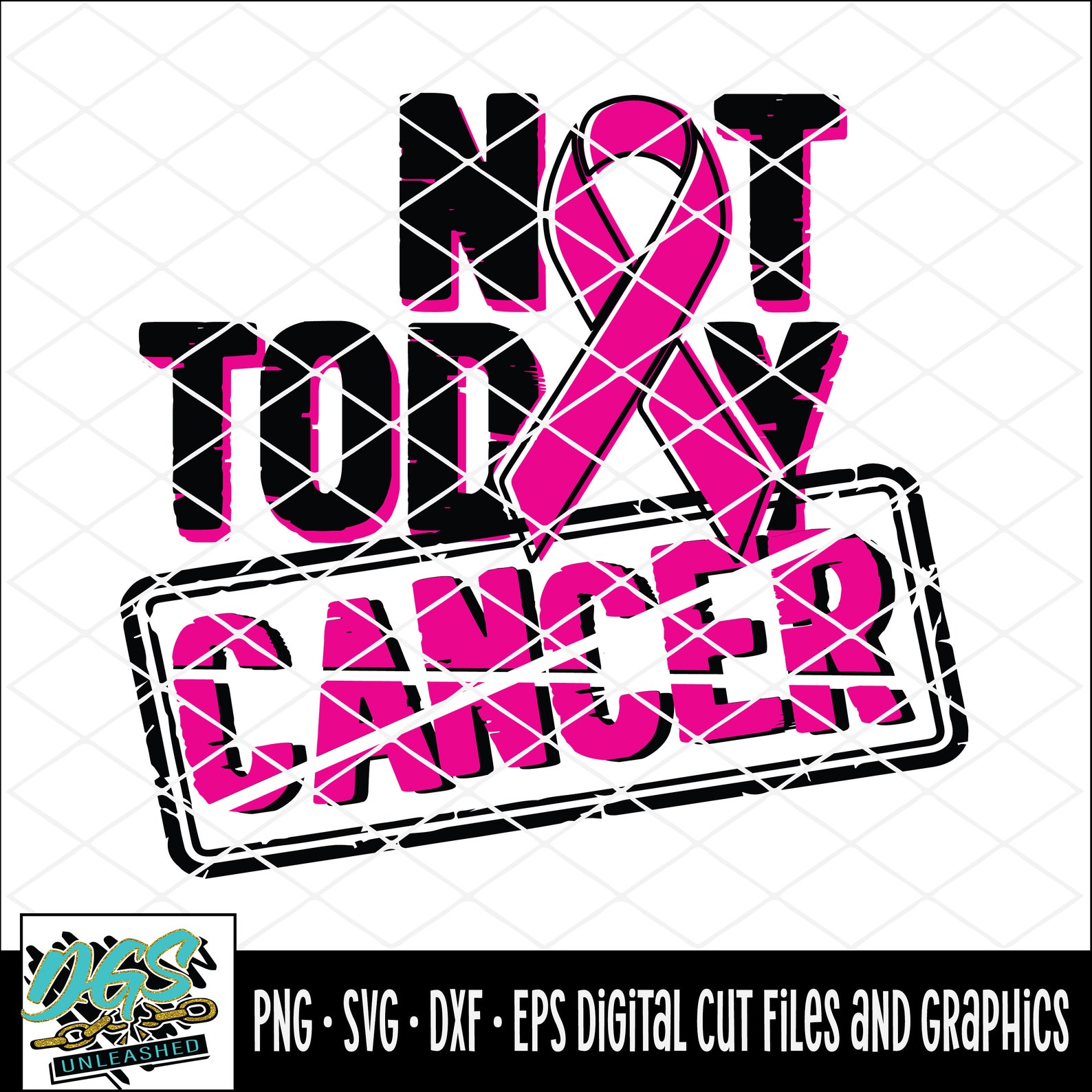 Not Today Cancer SVG Dxf Png and Eps Digital Cut File - Etsy
