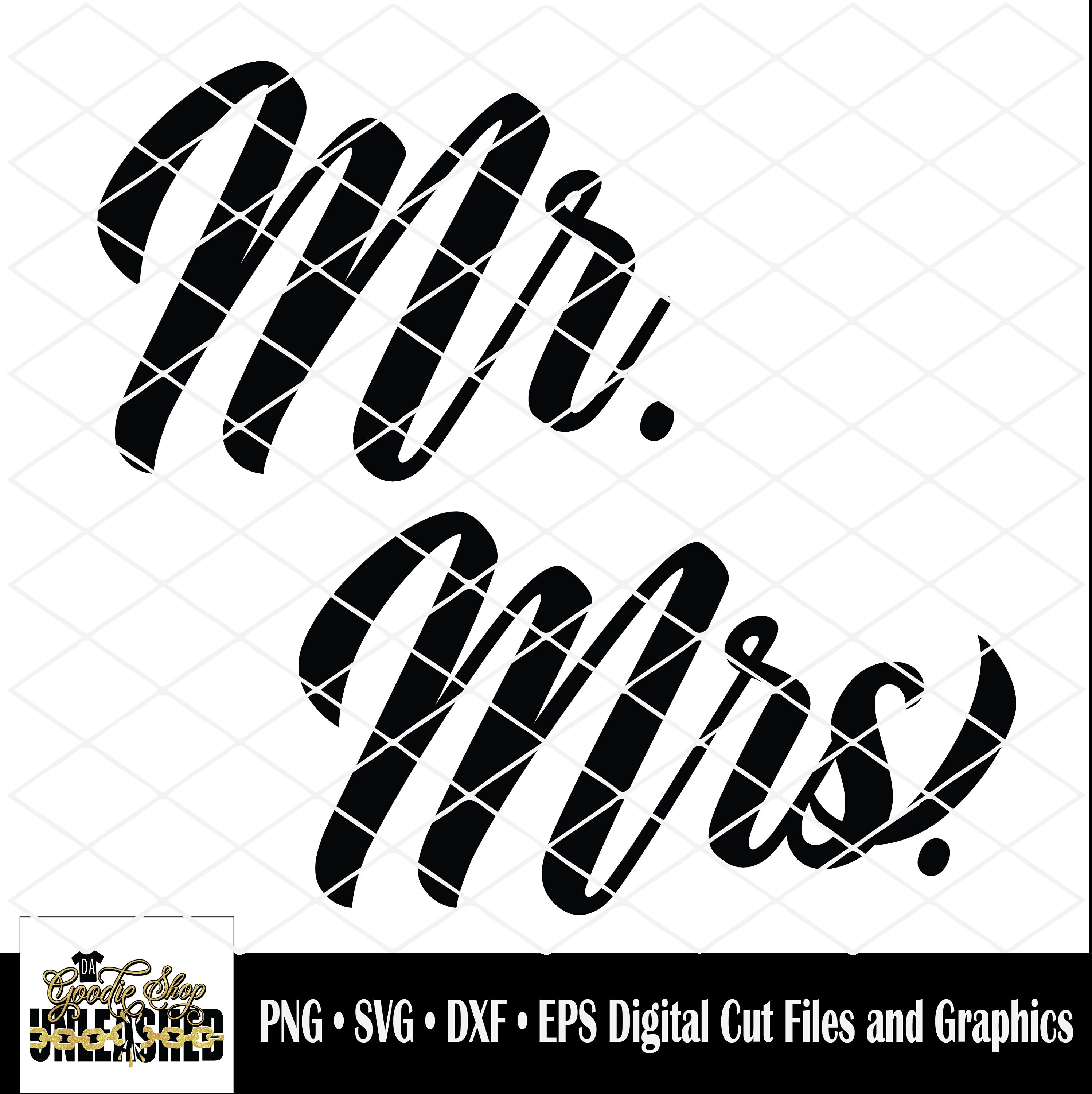 Mr and Mrs SVG Dxf Png and Eps Digital Design File | Etsy
