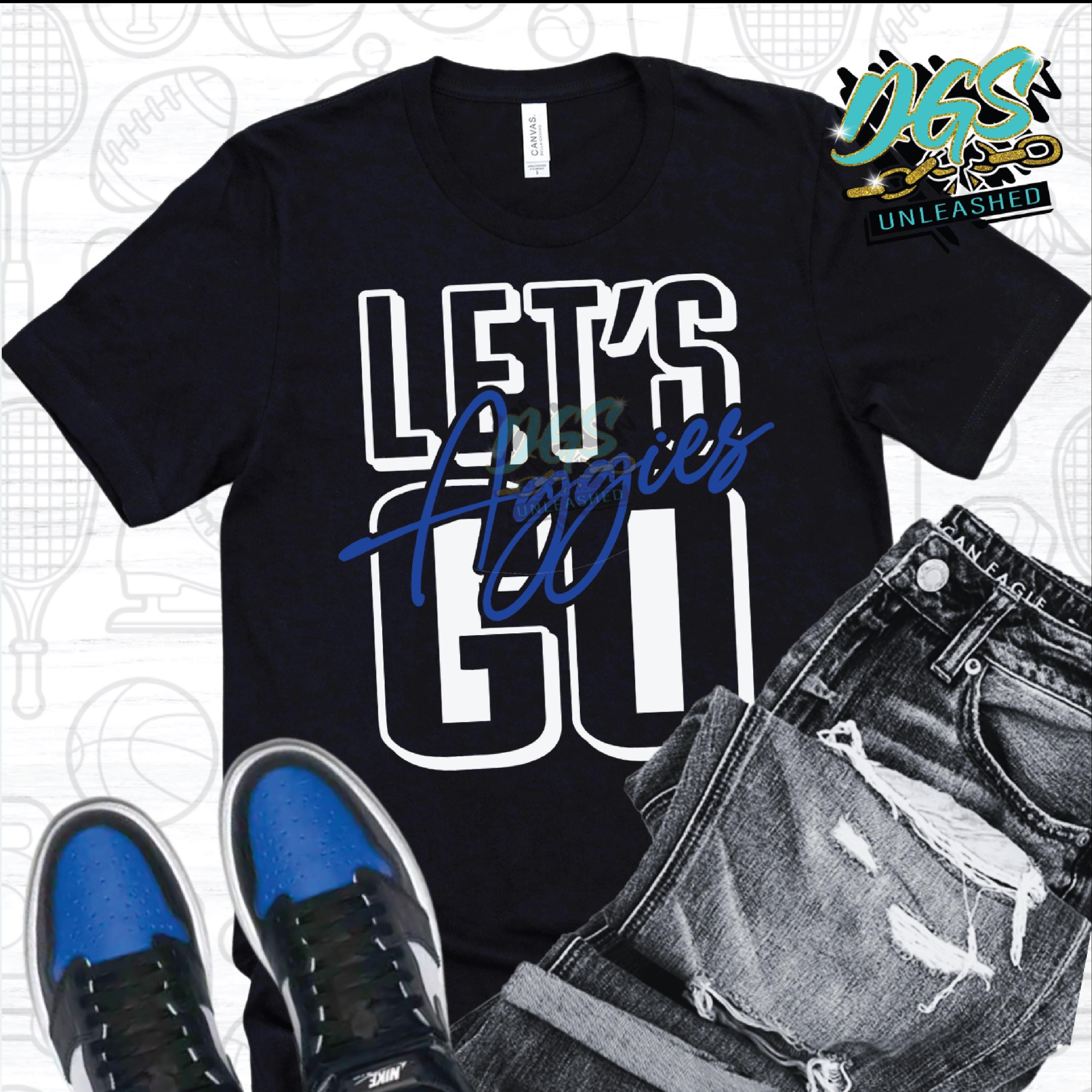 Let's Go Aggies SVG, Dxf, Eps, and Png Digital Cut File, Instant ...