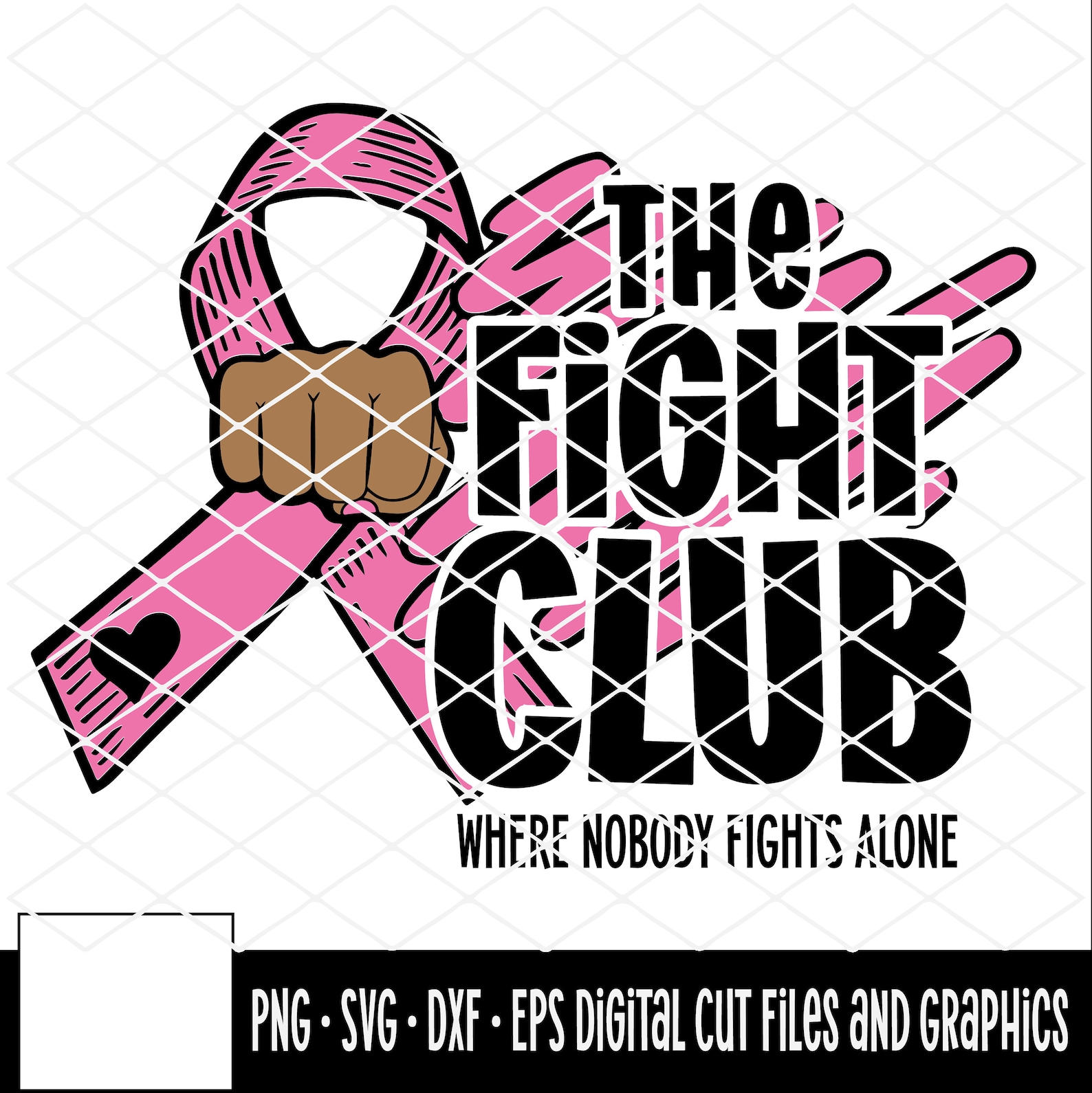 Breast Cancer Awareness, Fight Club, Cancer Awareness SVG, Dxf, Eps ...