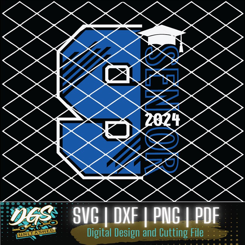S is for Senior 2024 SVG, Dxf, Eps, and Png Digital Design - Etsy