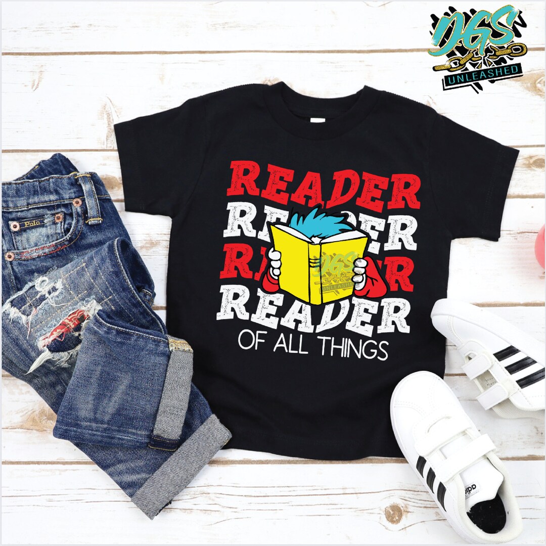 Reader, Dxf, Eps, Png Digital Design File, Read Across America - Etsy